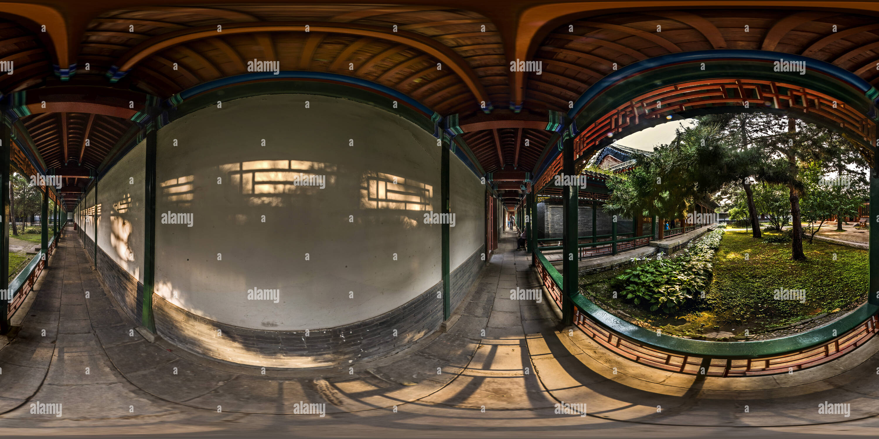 360° view of Hebei chengde Imperial Summer Villa 8—— the Sunset in the ...