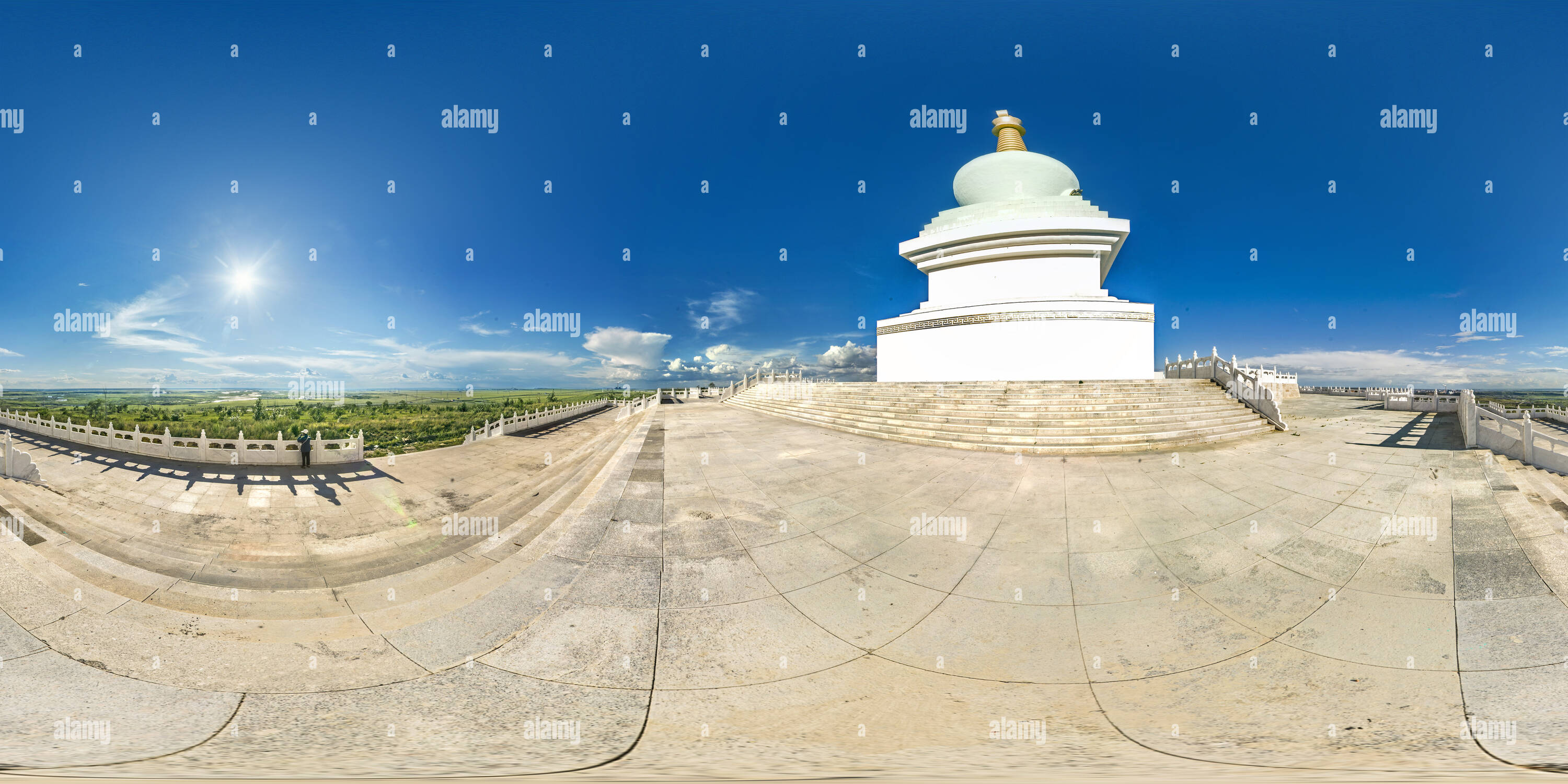 360° view of Inner Mongolia Halaer Dahl Jilin Temple 4——Tibetan ...