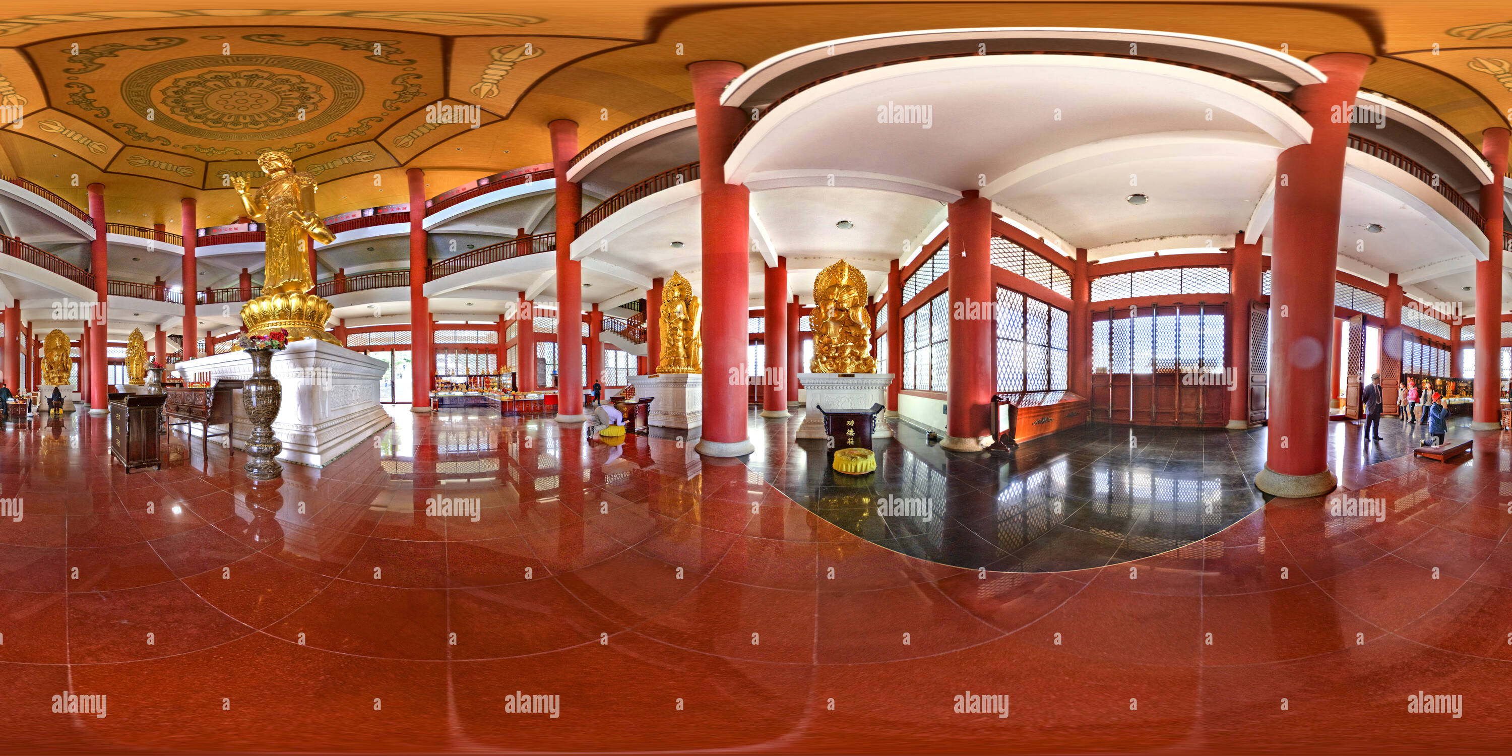 360° view of Chongsheng Temple of Ancient City dali——Buddism godness ...