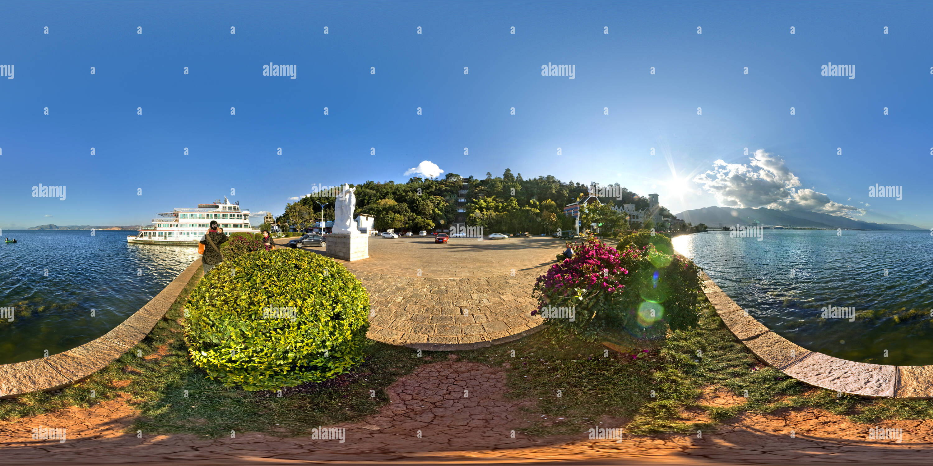 360° view of yunnan Ancient City dali——Watching Erhai in Waterfront ...