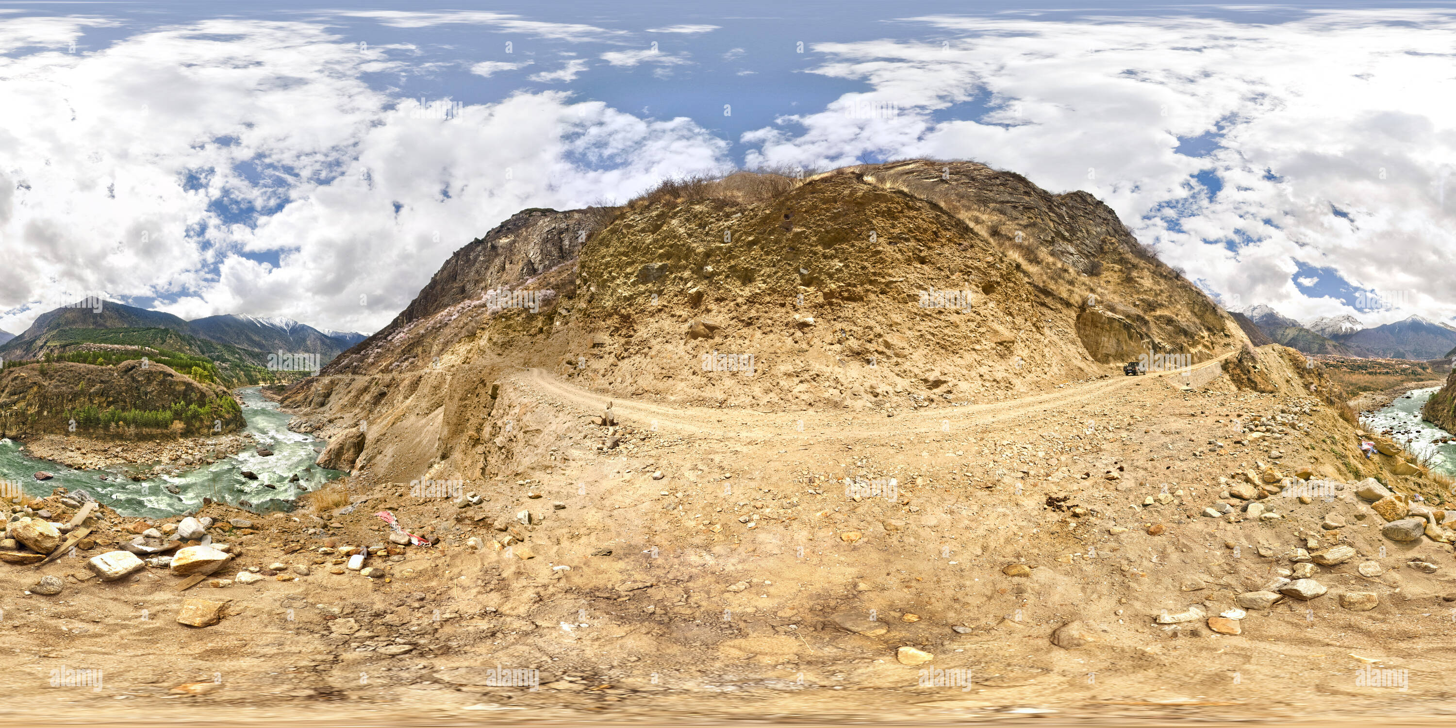 360° view of Tibet Nyingchi Yaluzangbu River Great Canyon——Brahmaputra ...