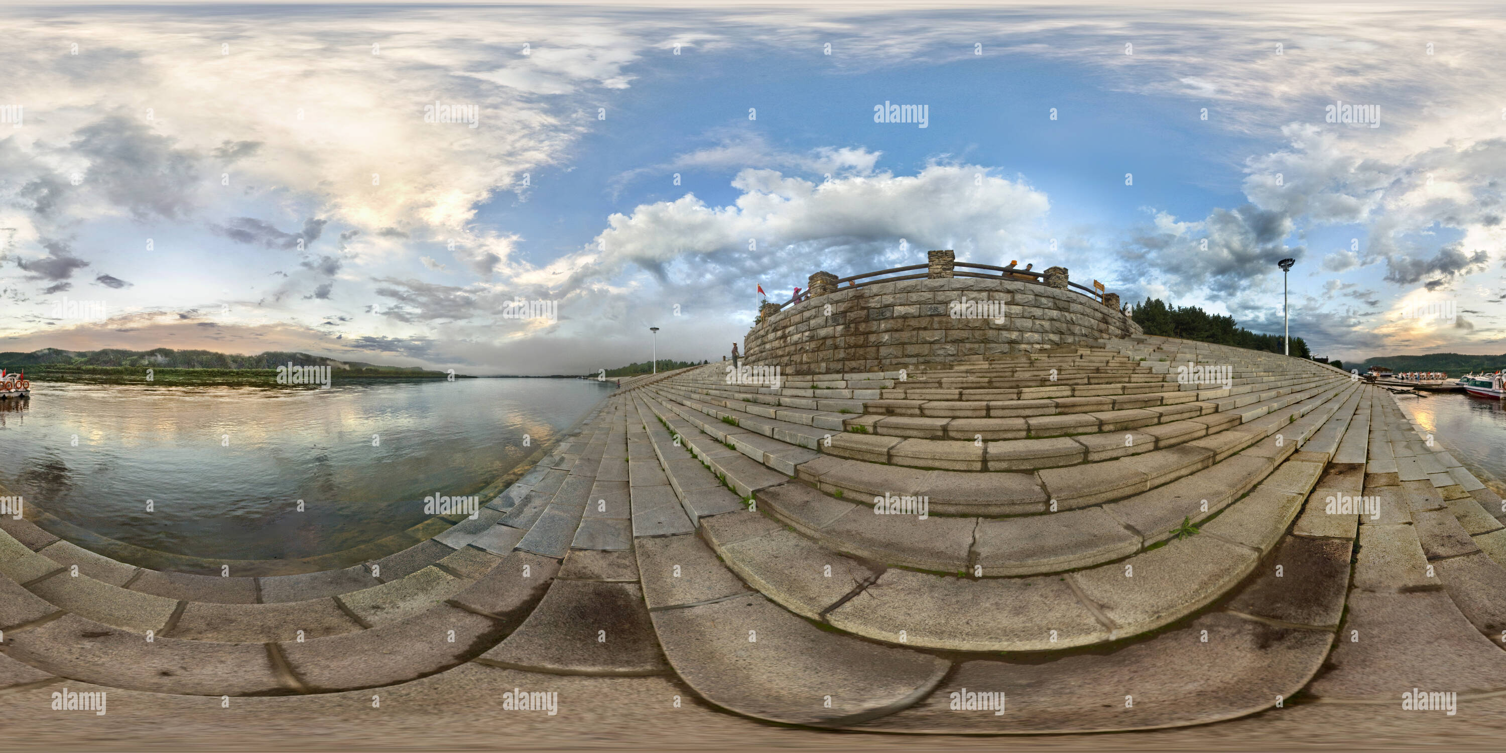 360° view of Heilongjiang Mohe County China's Arctic Village ——Nearby ...