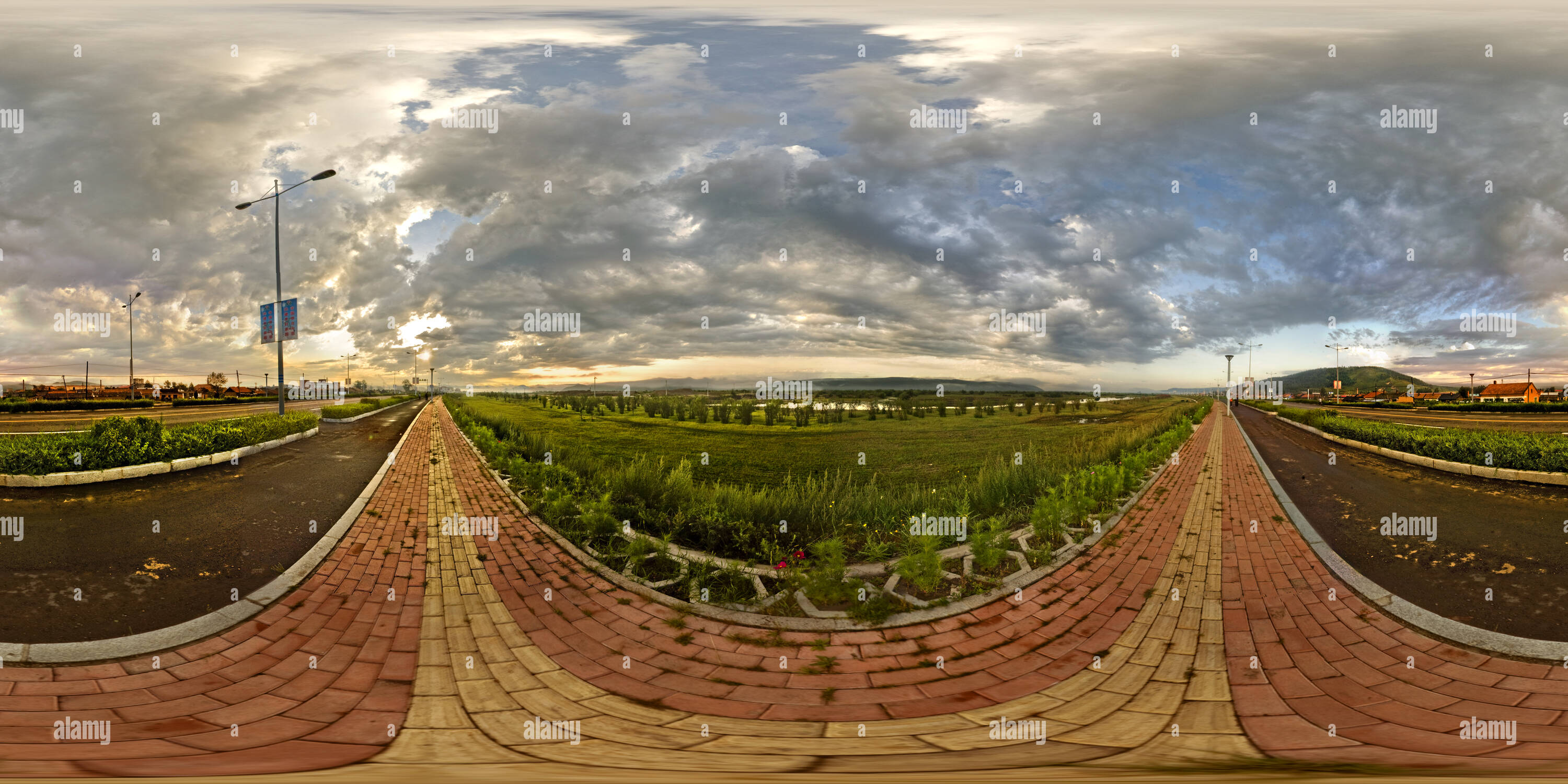 360° view of GenHe city is in the far North of china——The beautiful ...