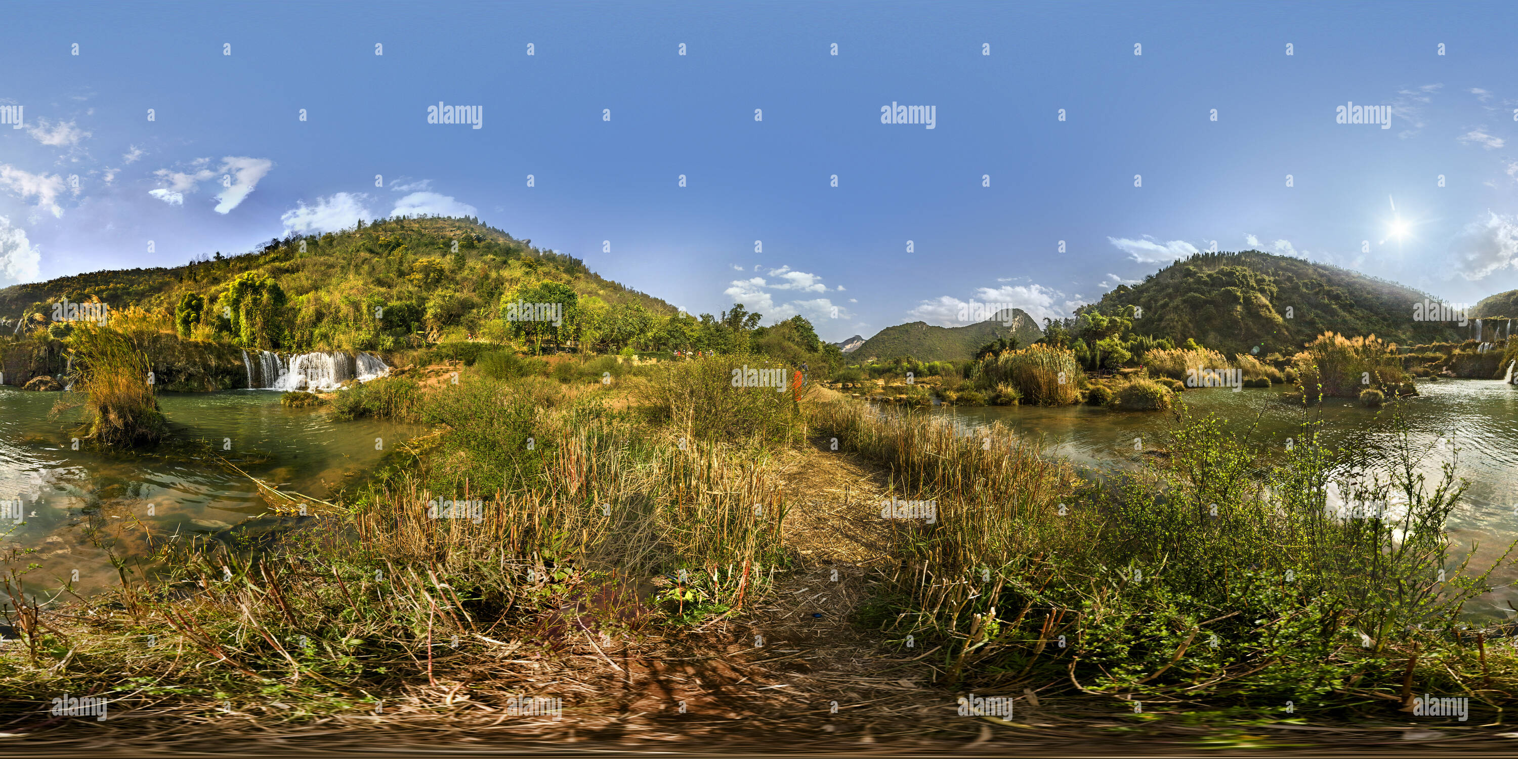 360° view of yunnan luoping Jiulong waterfall group 2——China 's largest ...
