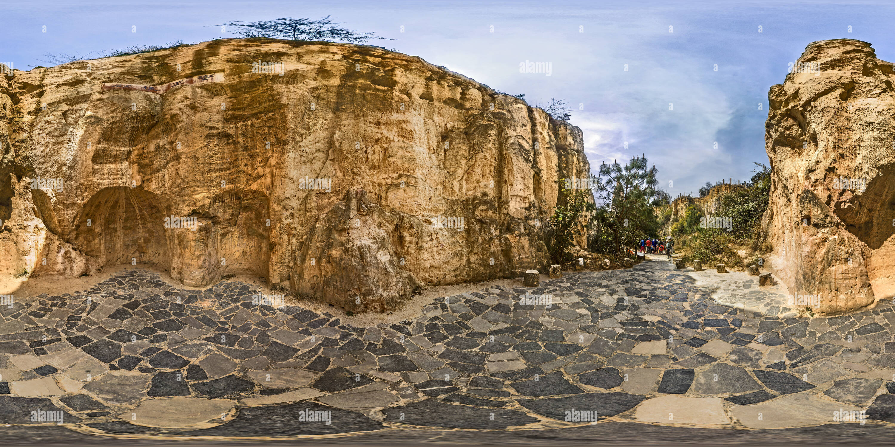360° view of yunnan luliang Colorful Sand Forest 2——Formation of the ...