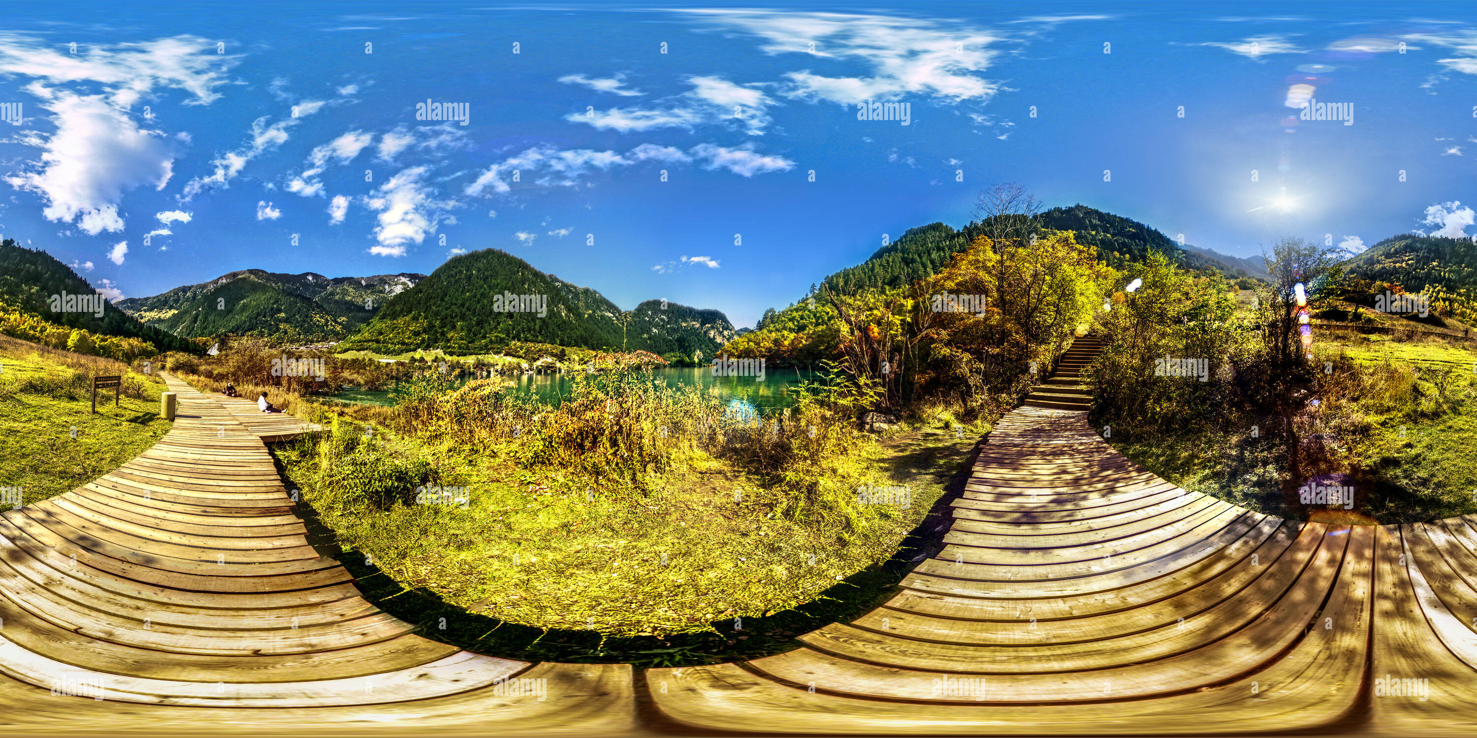 Sichuan unesco world heritage jiuzhai valley lying dragon lake hi-res ...