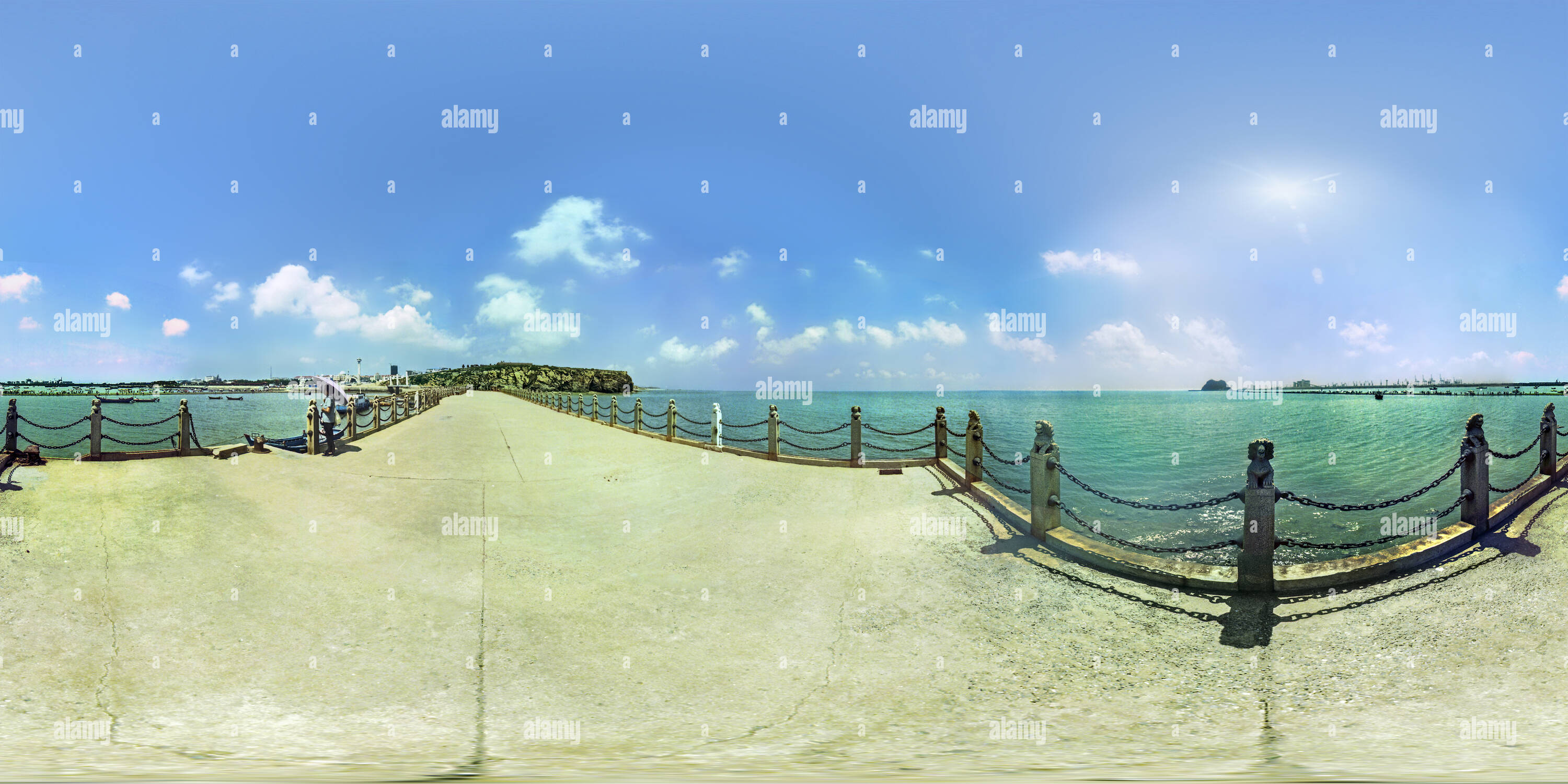 Liaoning jinzhou bijia mountain wonders sky bridge road hi-res stock ...