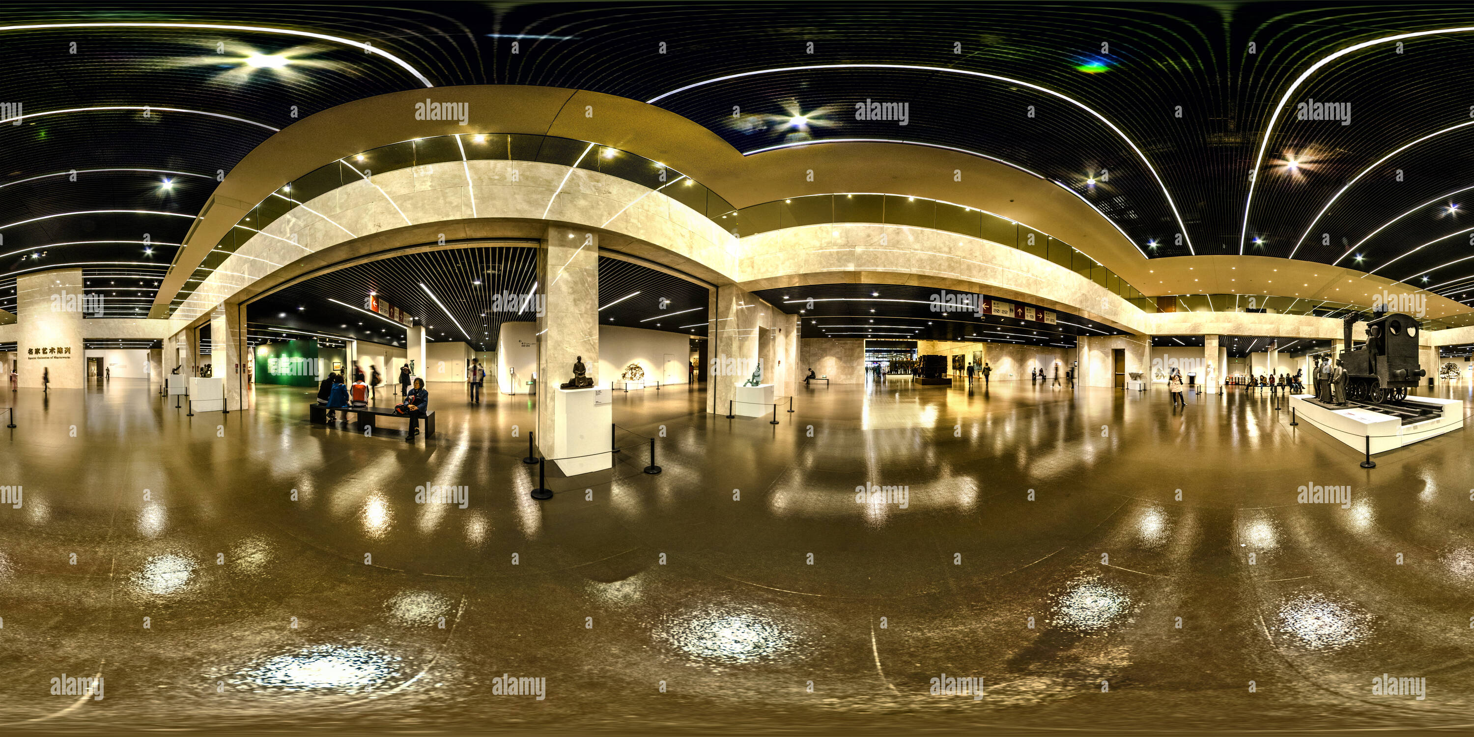 360° view of Shanghai the Palace of Fine Arts of china ——The famous art ...