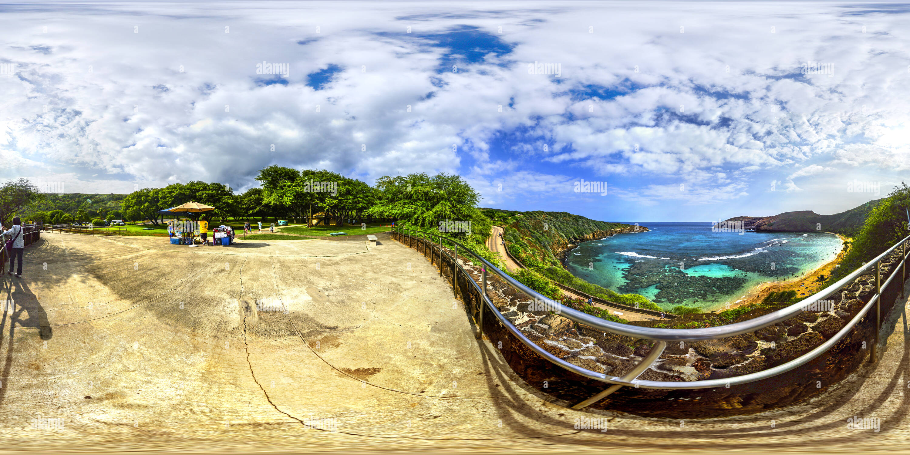 360° view of American Hawaii Oahu Hanuman Bay——The film "blue Hawaii ...