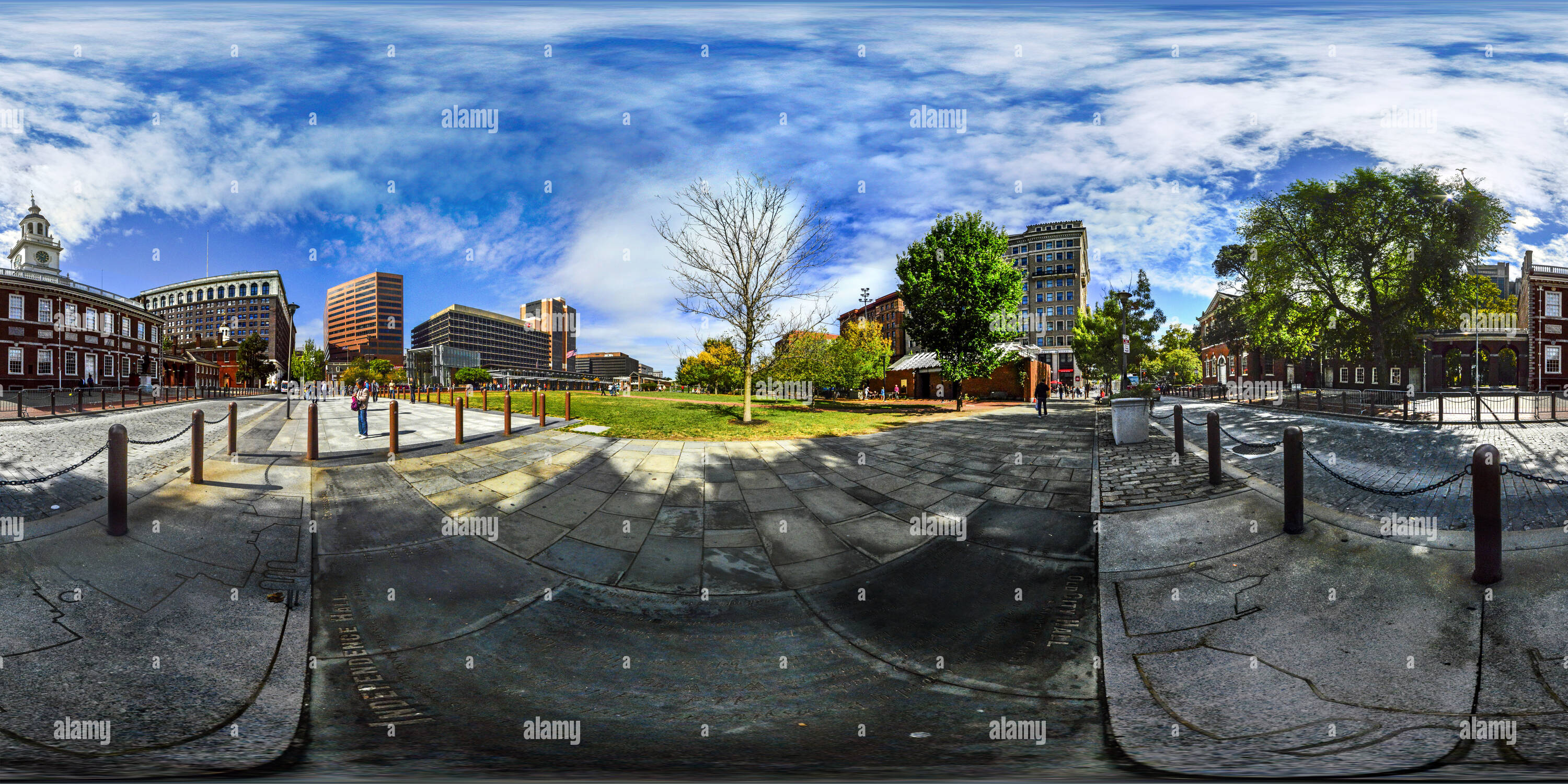 360° view of American Pennsylvania Philadelphia 1——Independence Hall ...