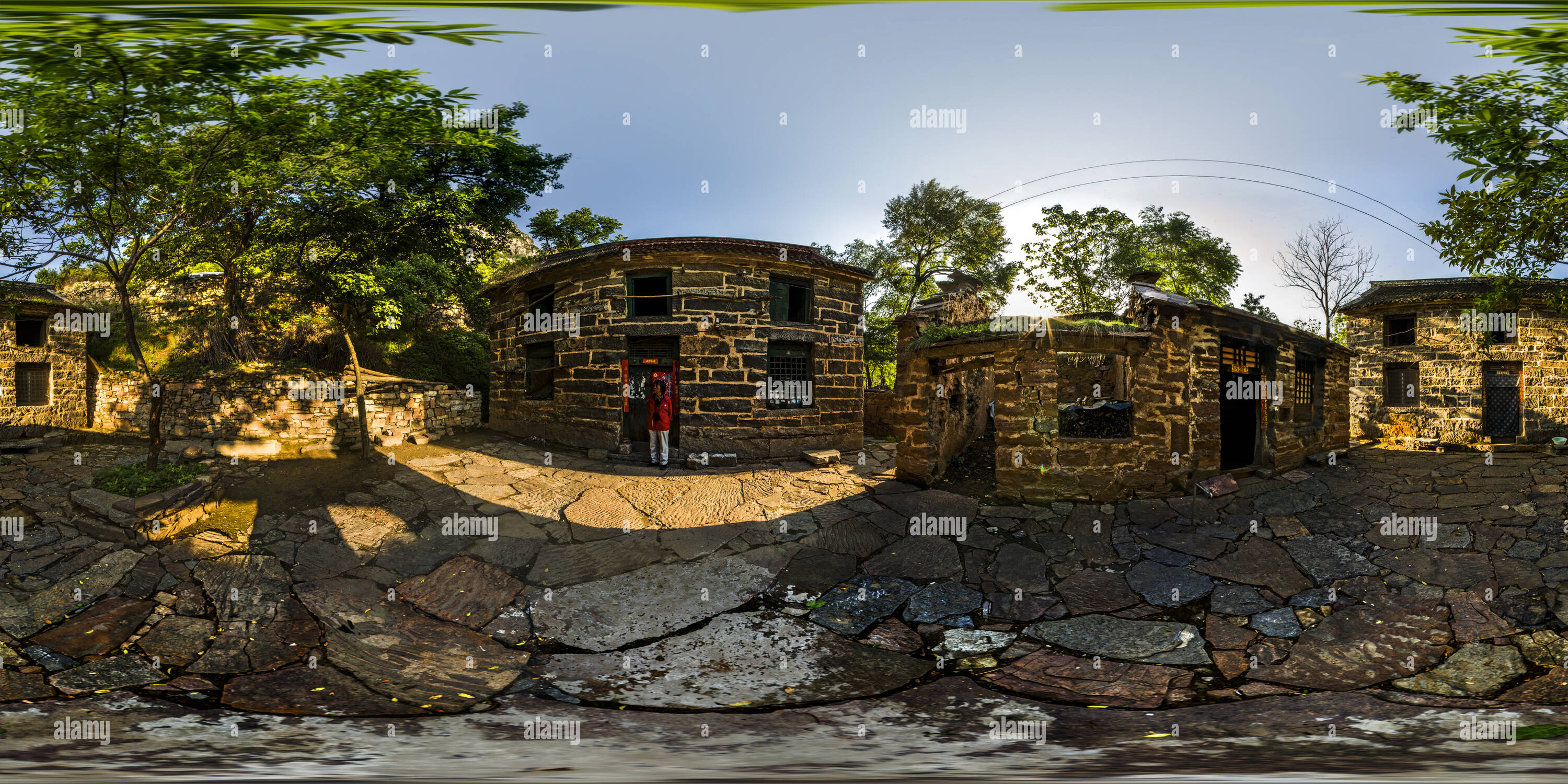 360° view of Henan xinxiang Guoliang village huitaozhan——Small farm ...
