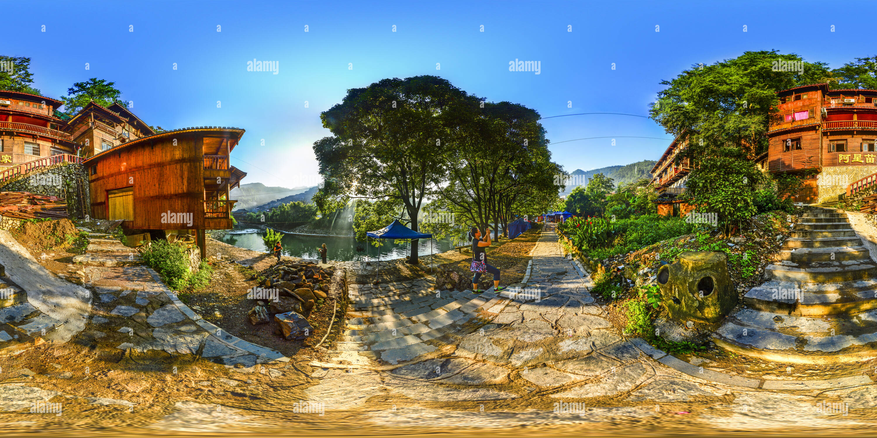 360° view of thousand miao villages xijiang Guizhou——the biggest Miao ...
