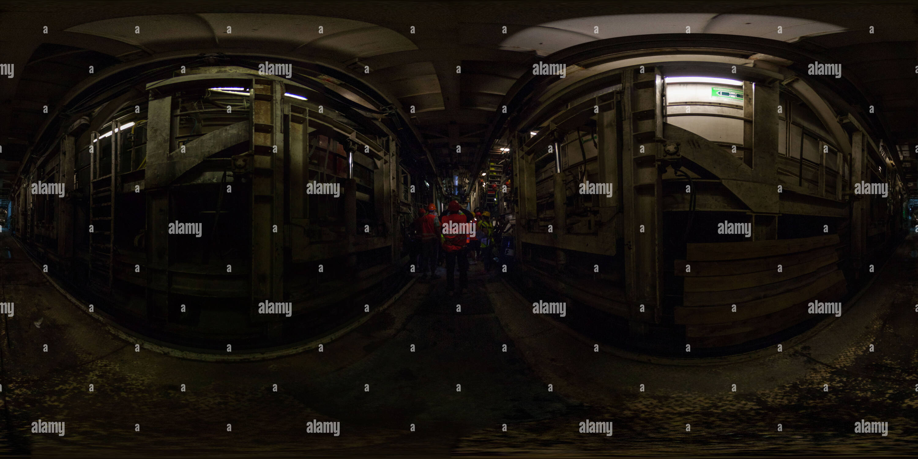 360° view of Hoist crane of TBM Ejpovice tunnels - Alamy