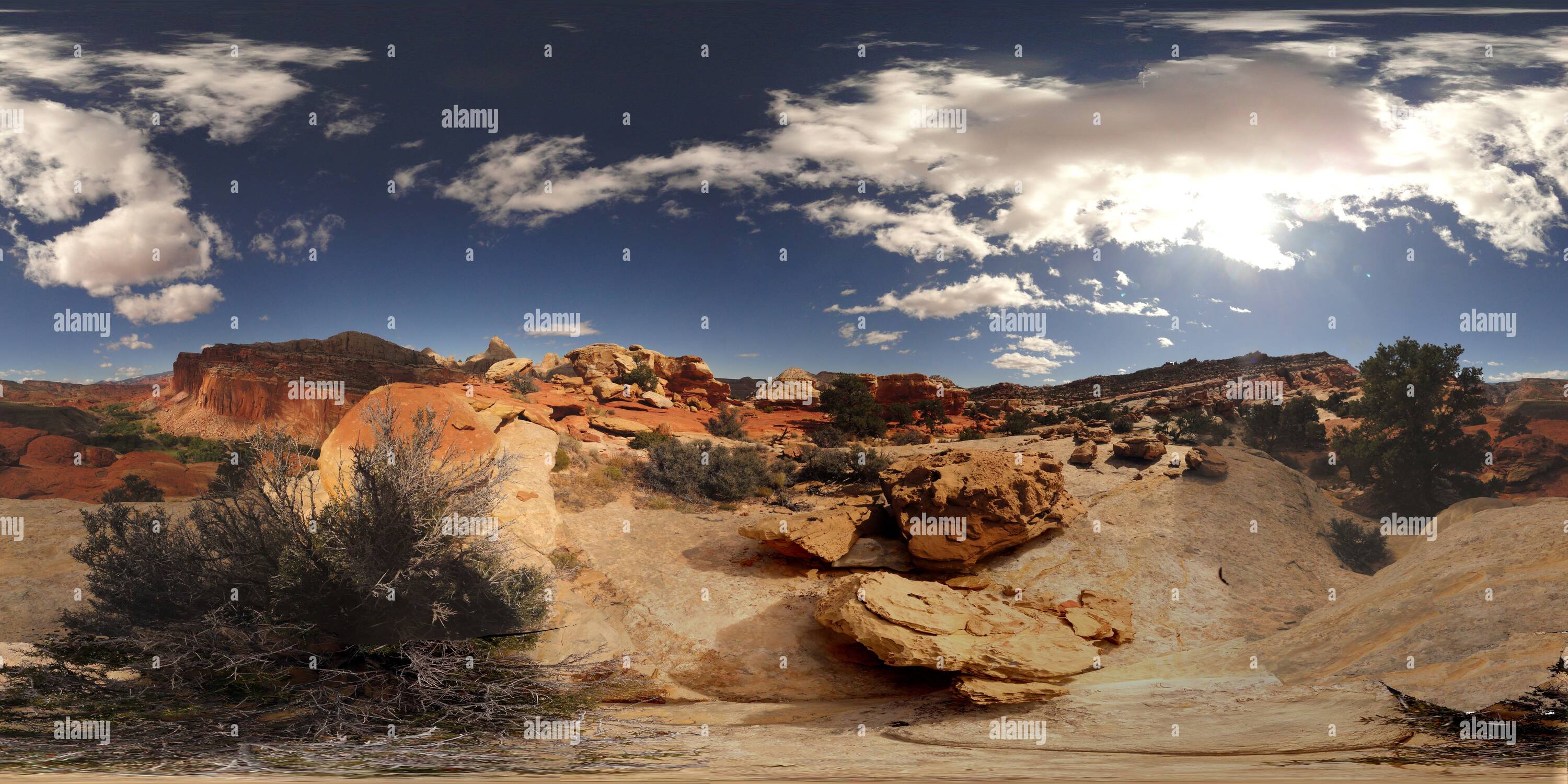 360° view of Capitol Reef Overlook, Utah - Alamy