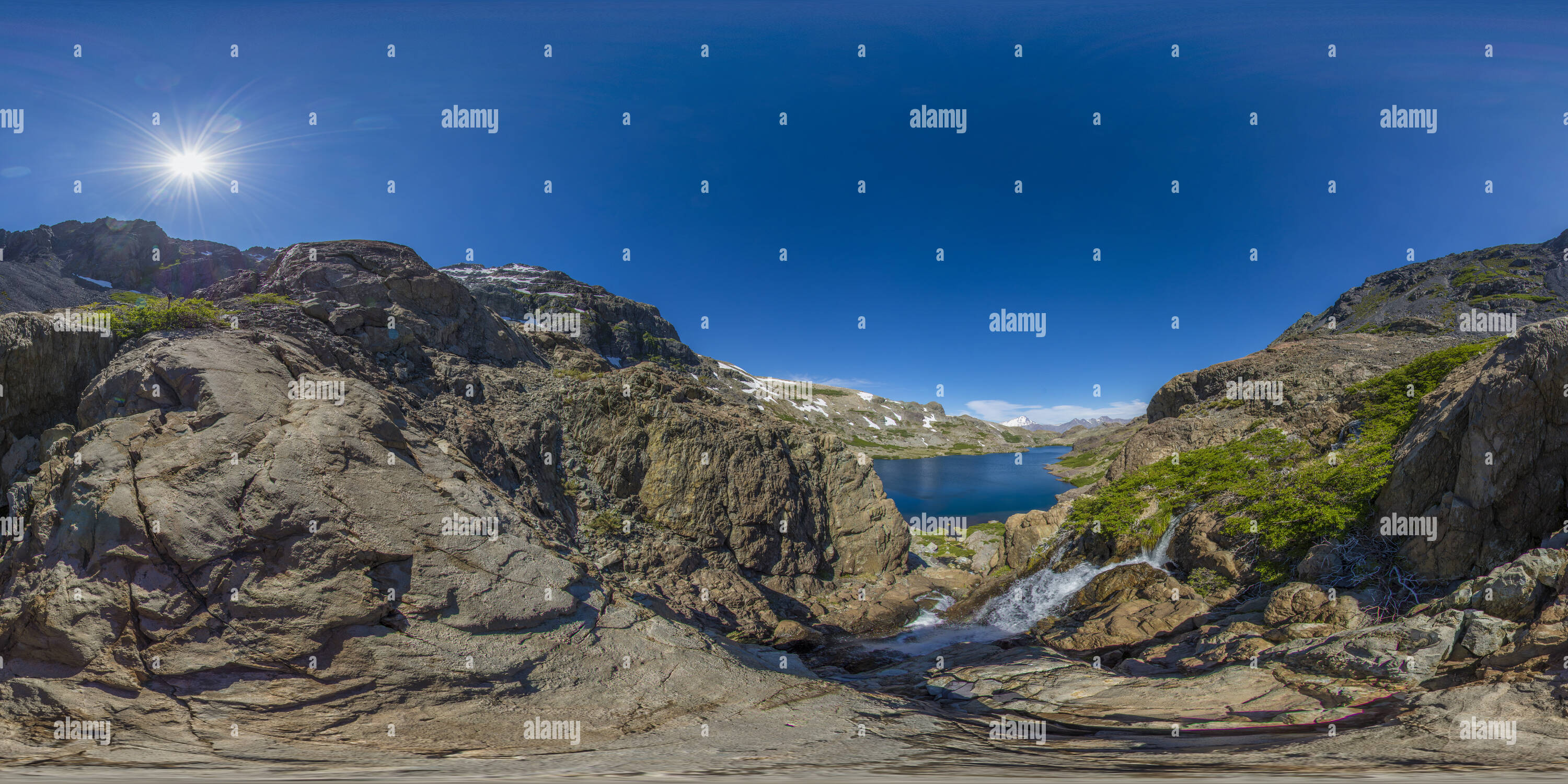 360° view of Cascada Laguna El Alto - Alamy