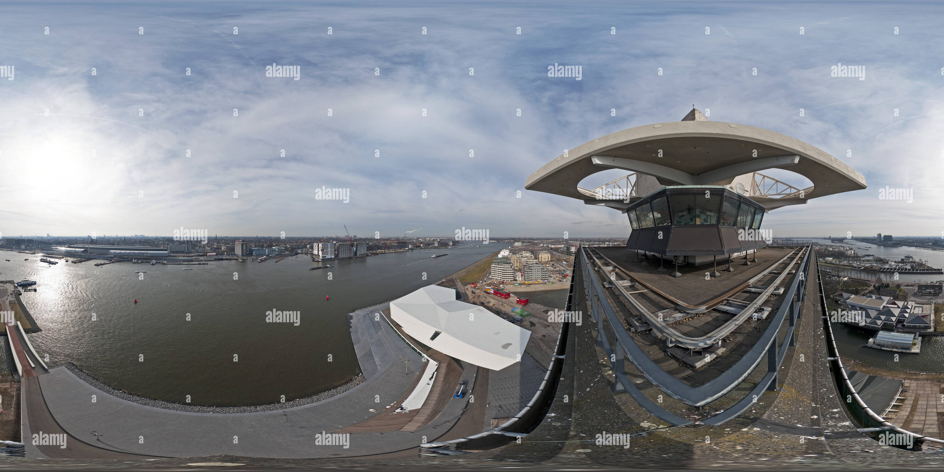 360° view of Amsterdam as seen from the Toren Overhoeks [SW] - Alamy