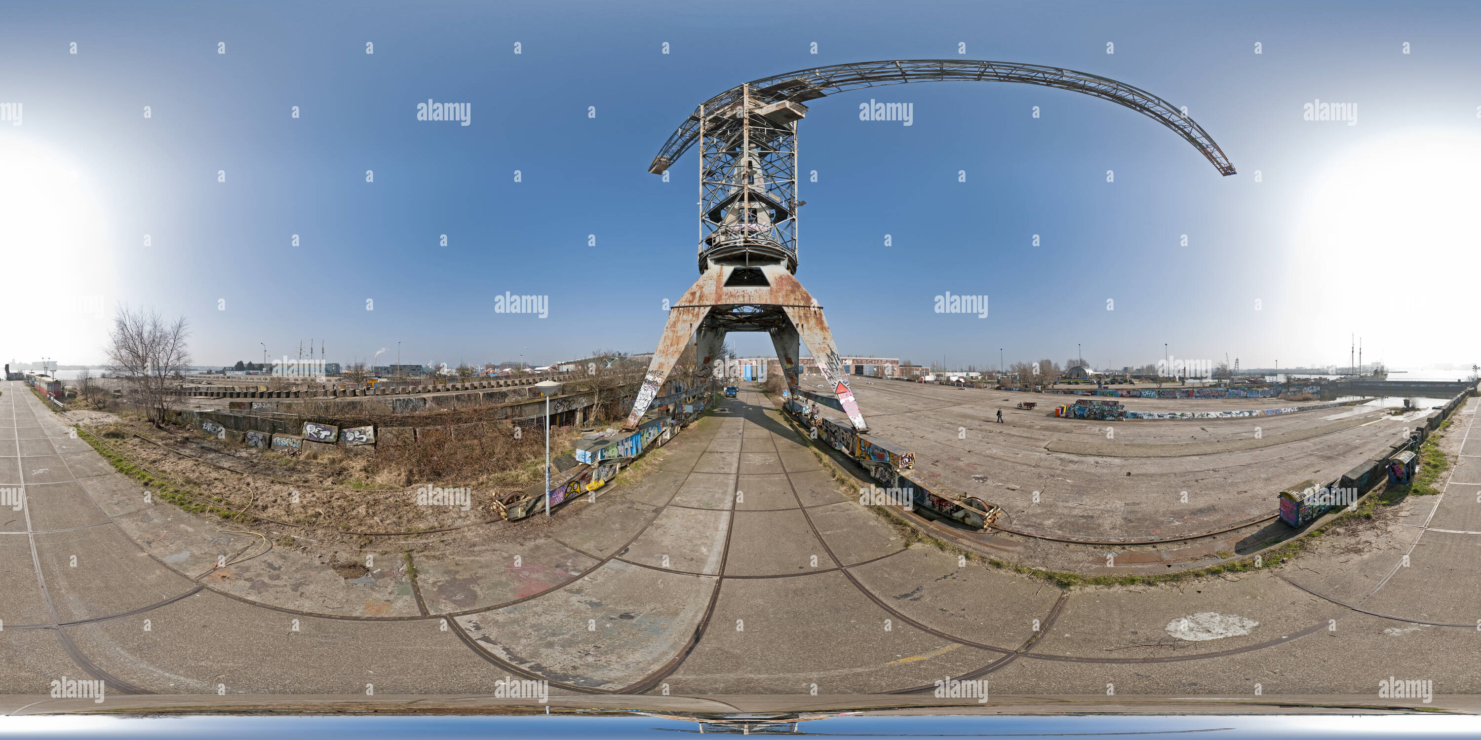 360° view of NDSM Wharf crane, Amsterdam - Alamy