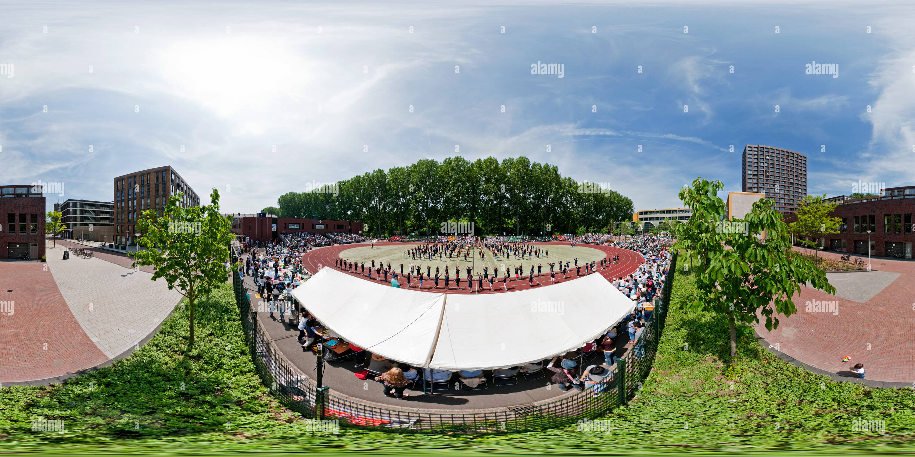 360° view of Japanese School event in the West of Amsterdam - Alamy
