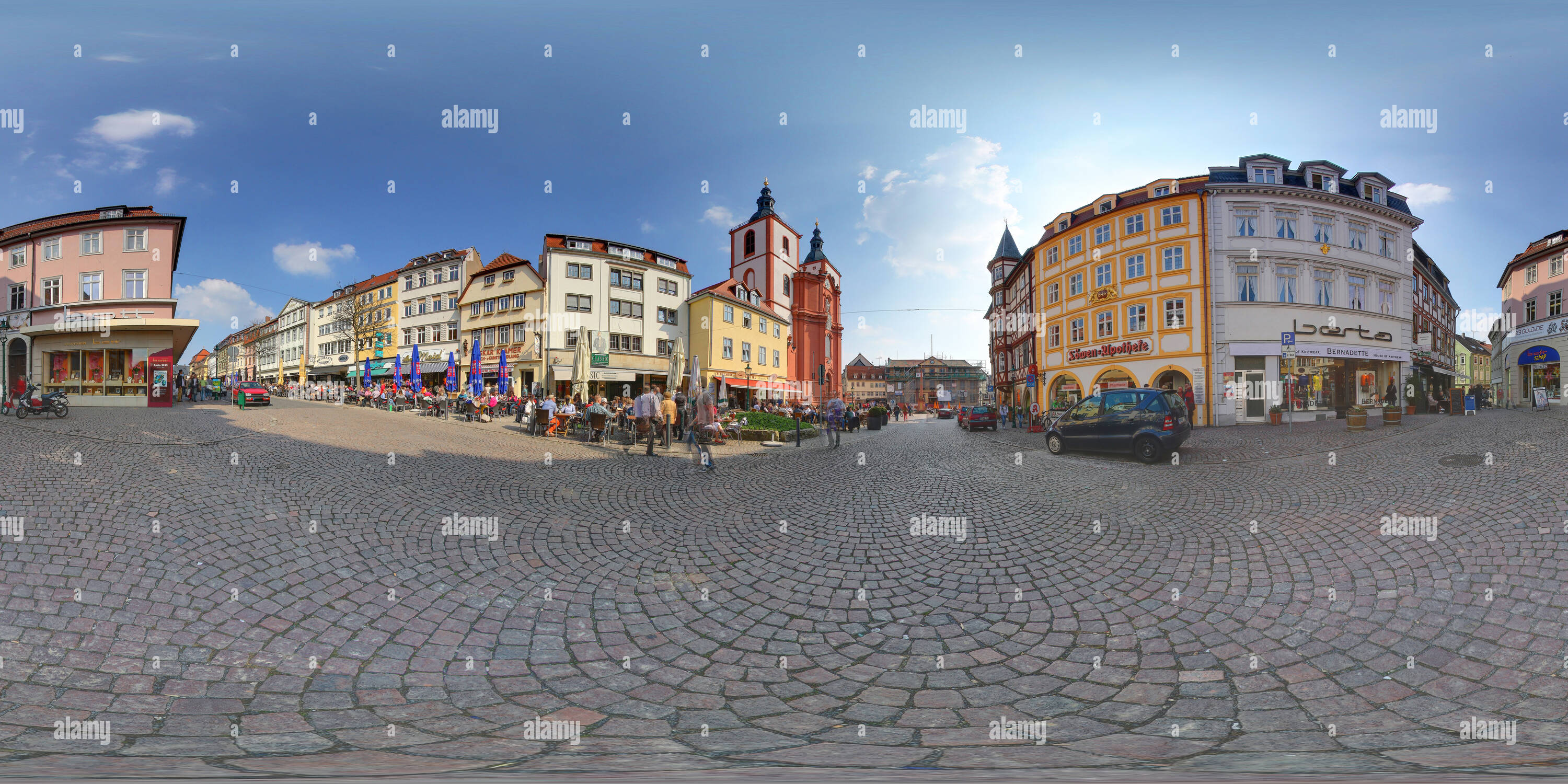 360° view of Fulda City, Frank Ellmerich - Alamy