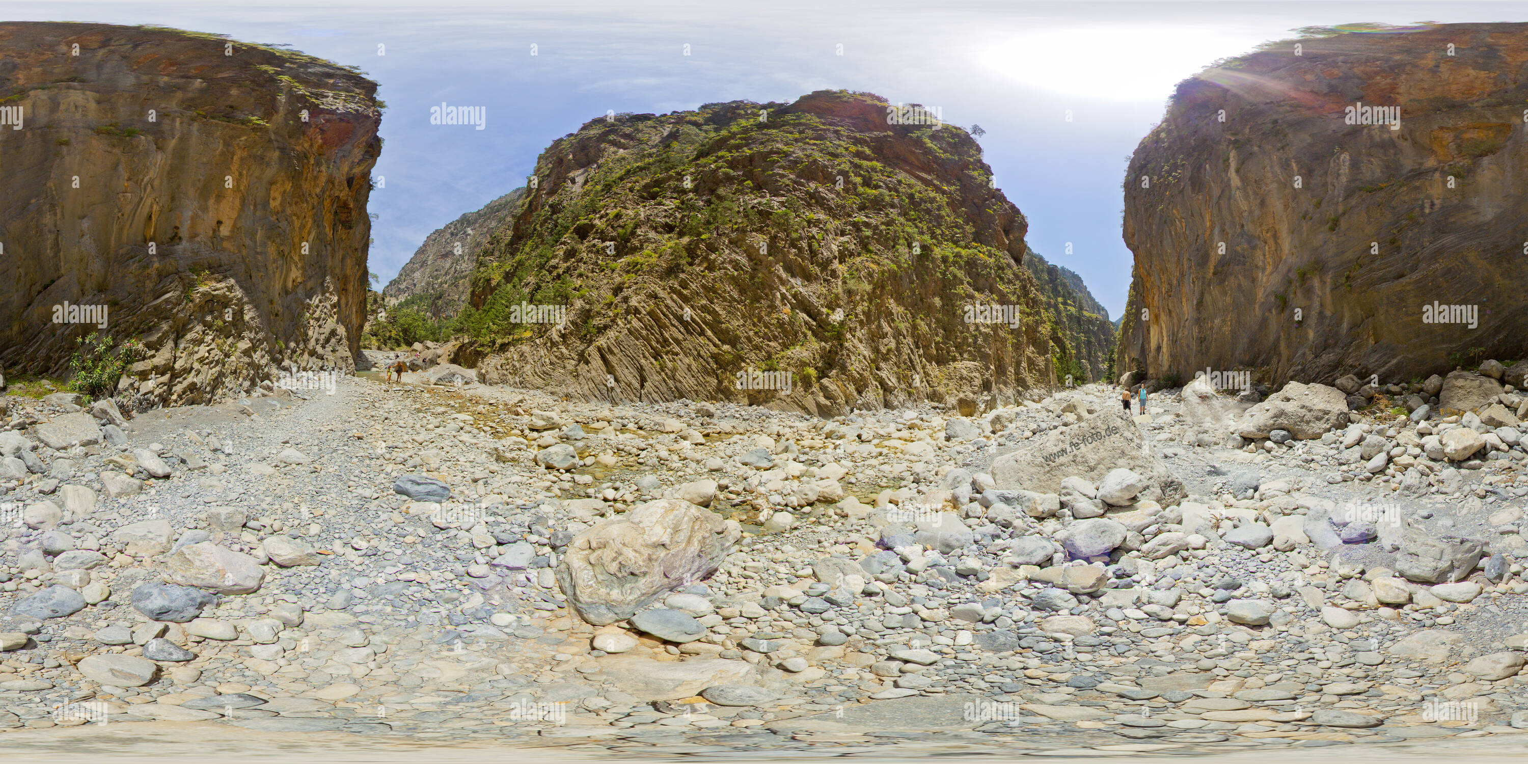 360° view of Greek Greece Crete Samaria Gorge Canyon - Alamy