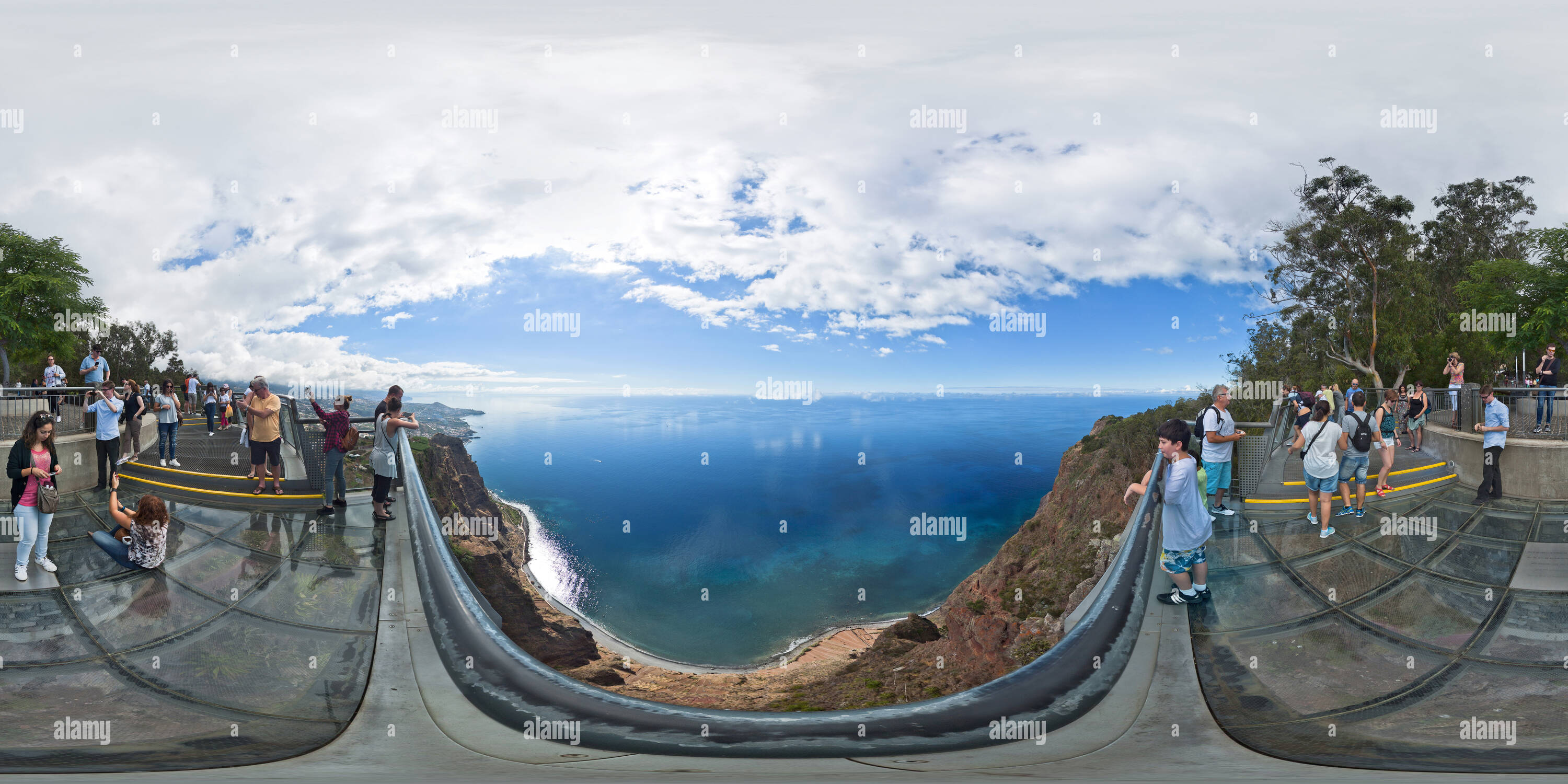 360° view of Madeira, Cabo Girao - Alamy