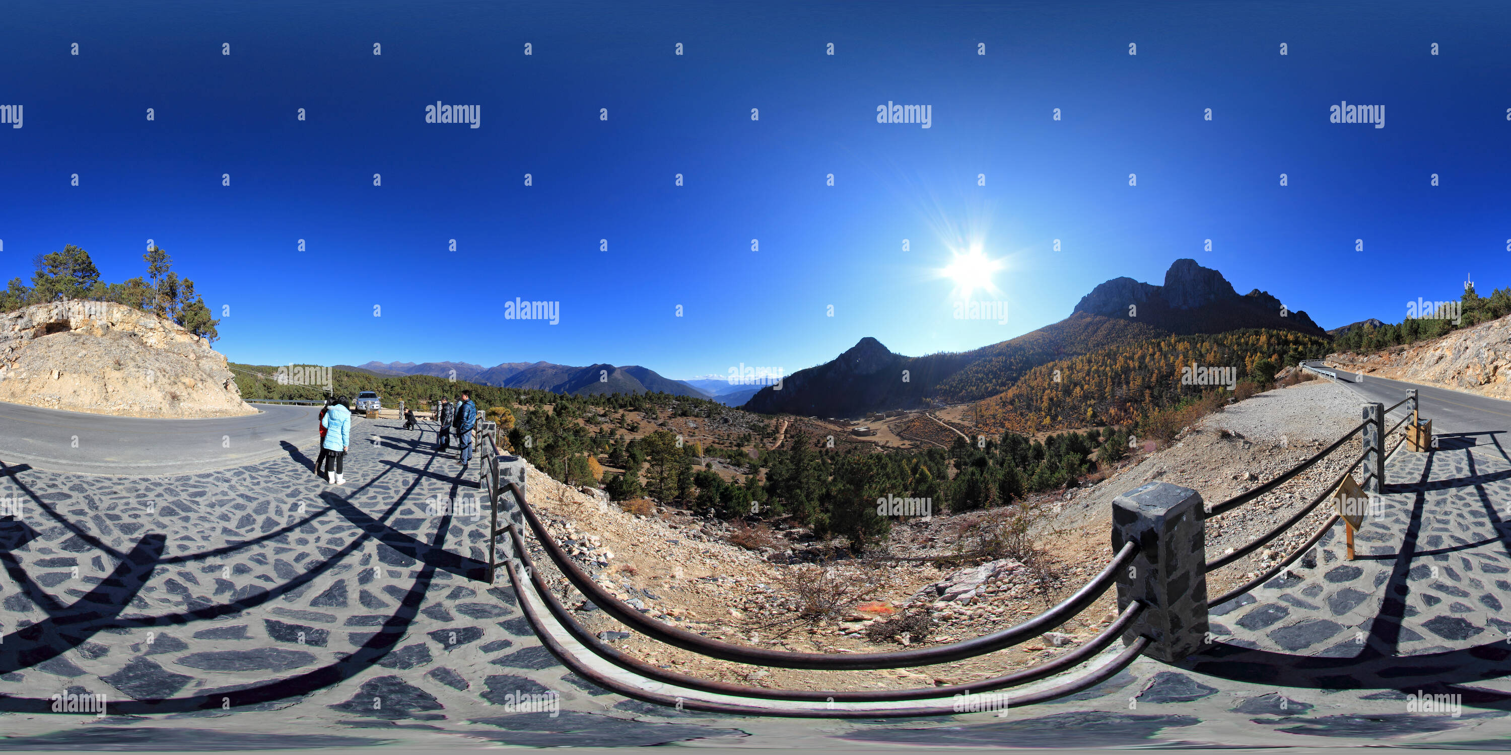 360° view of Sichuan - Aden, "Boyer red"Panorama - Alamy
