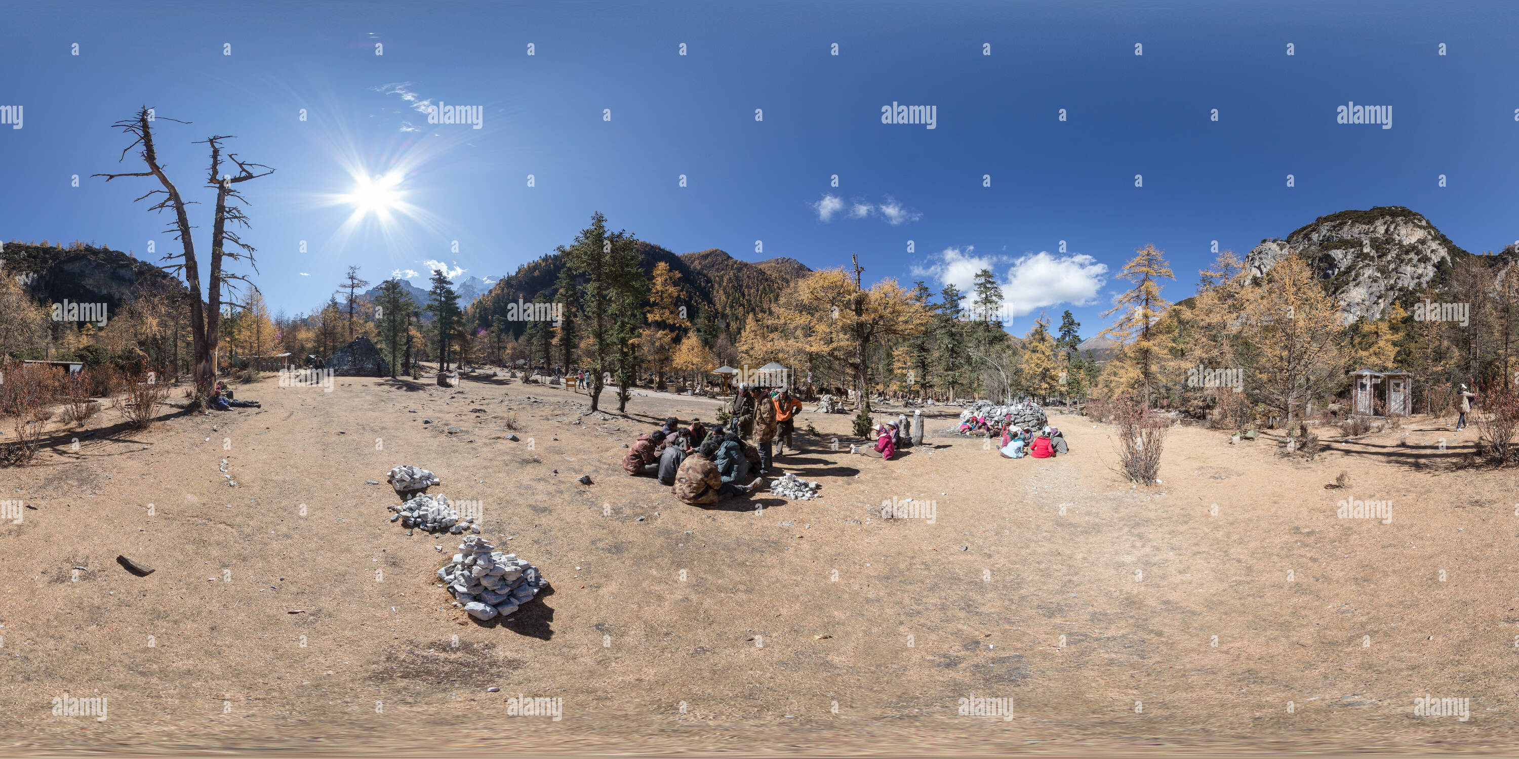 360° view of Sichuan Inagi Aden scenic -1-12 (Horse Station - Alamy