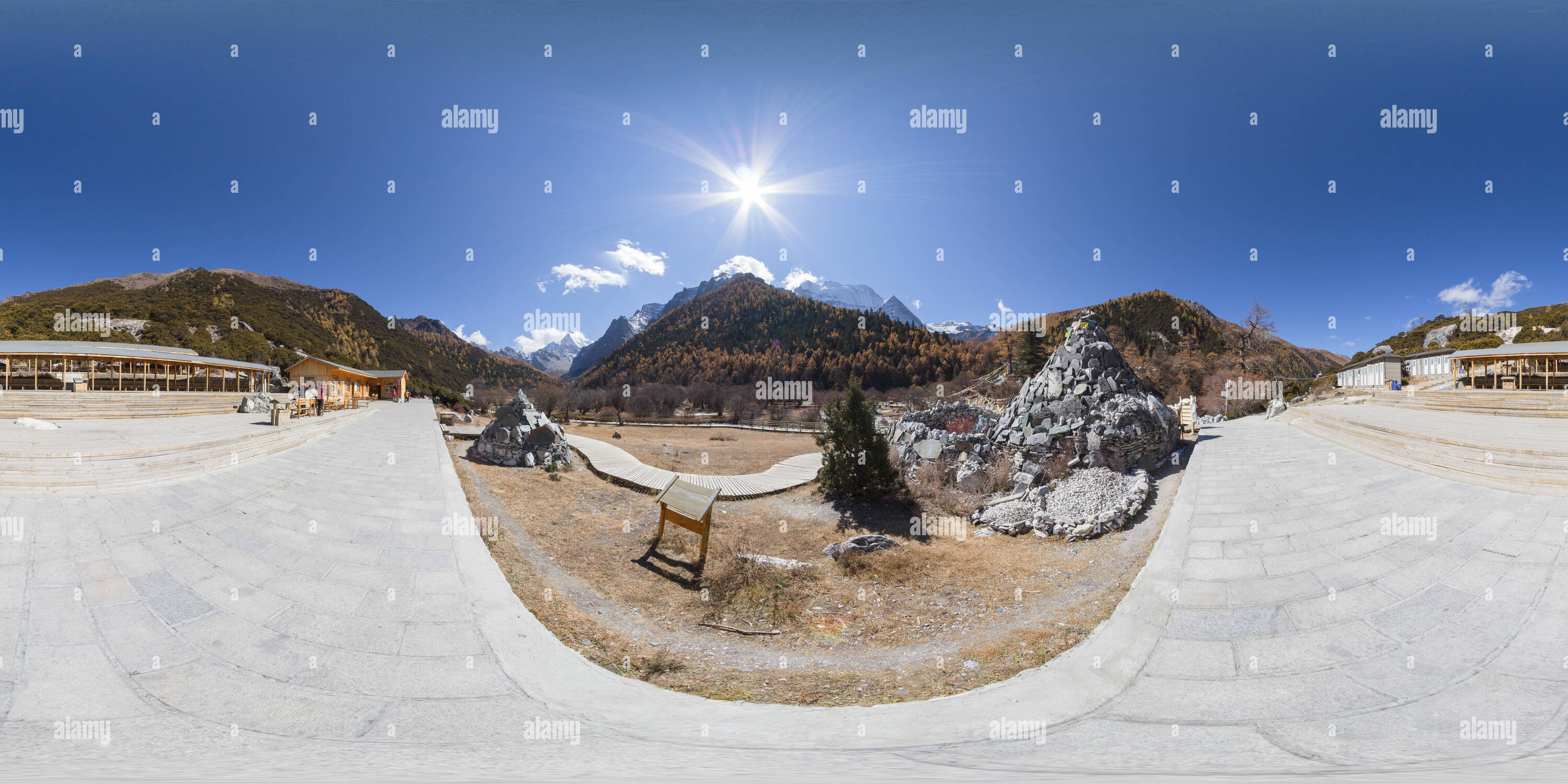 360° view of sichuan-Aden Scenic Area-1-21 - Alamy