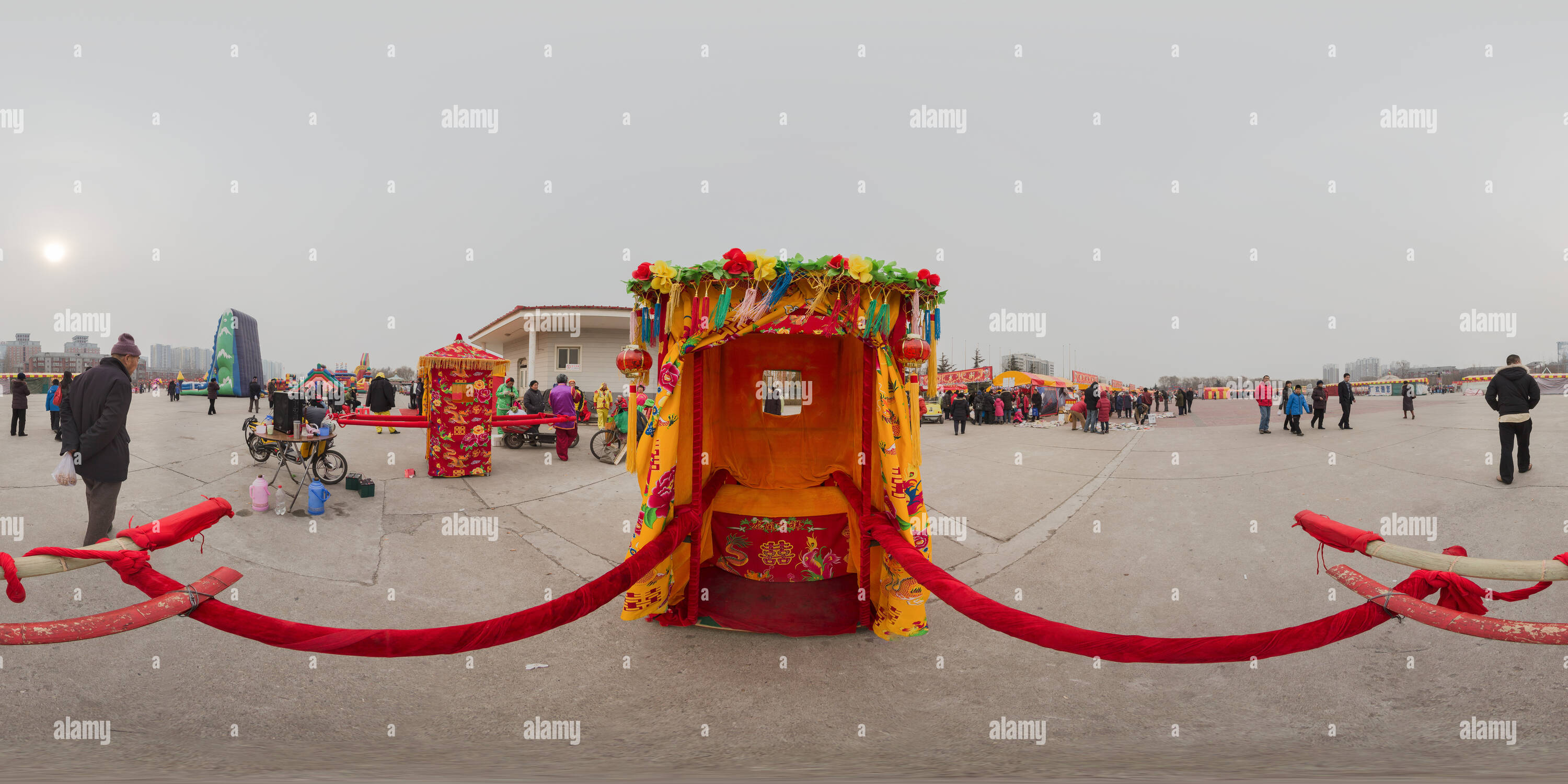 360° view of 2012 Beijing International Sculpture Park Chinese New Year ...