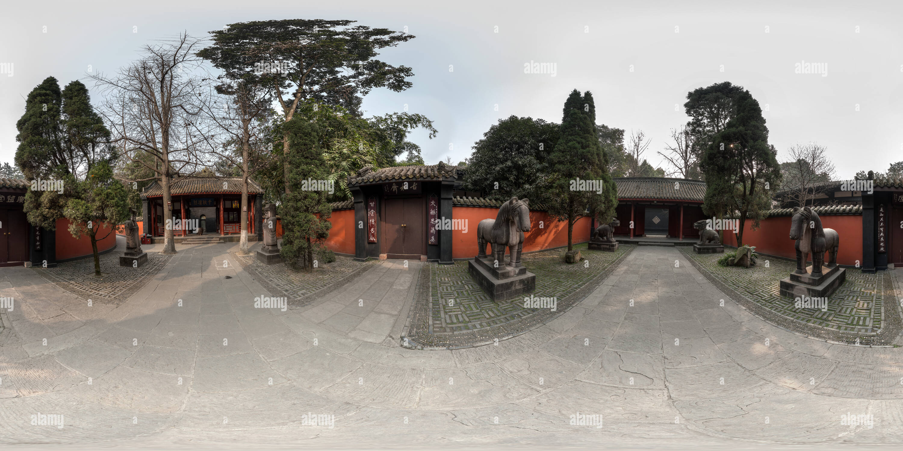 360° view of Chengdu - Wuhou Ci - "Hui Ling" -2013 - Alamy