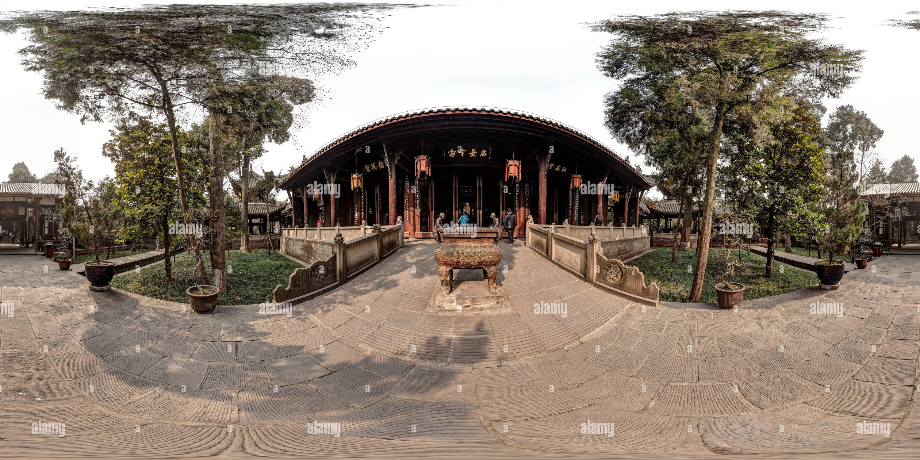 360° view of Chengdu - Wuhouci -7-2013 - Alamy