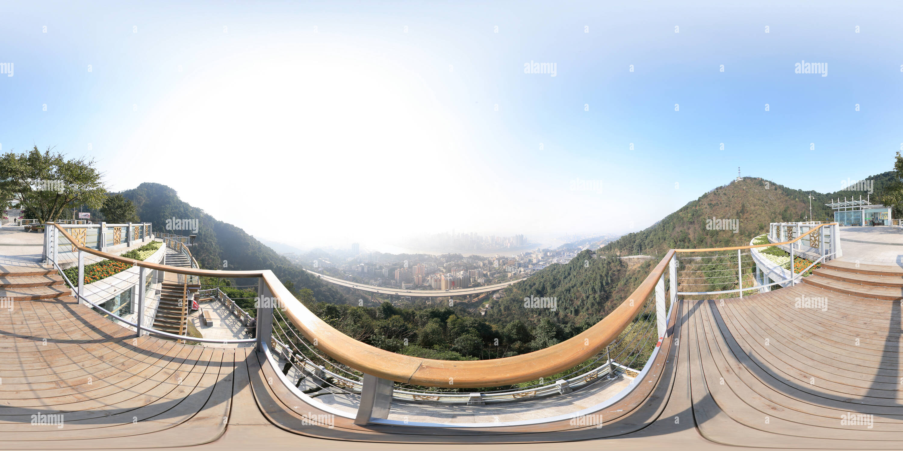 360° view of Chongqing tree viewing platform -0656 - Alamy