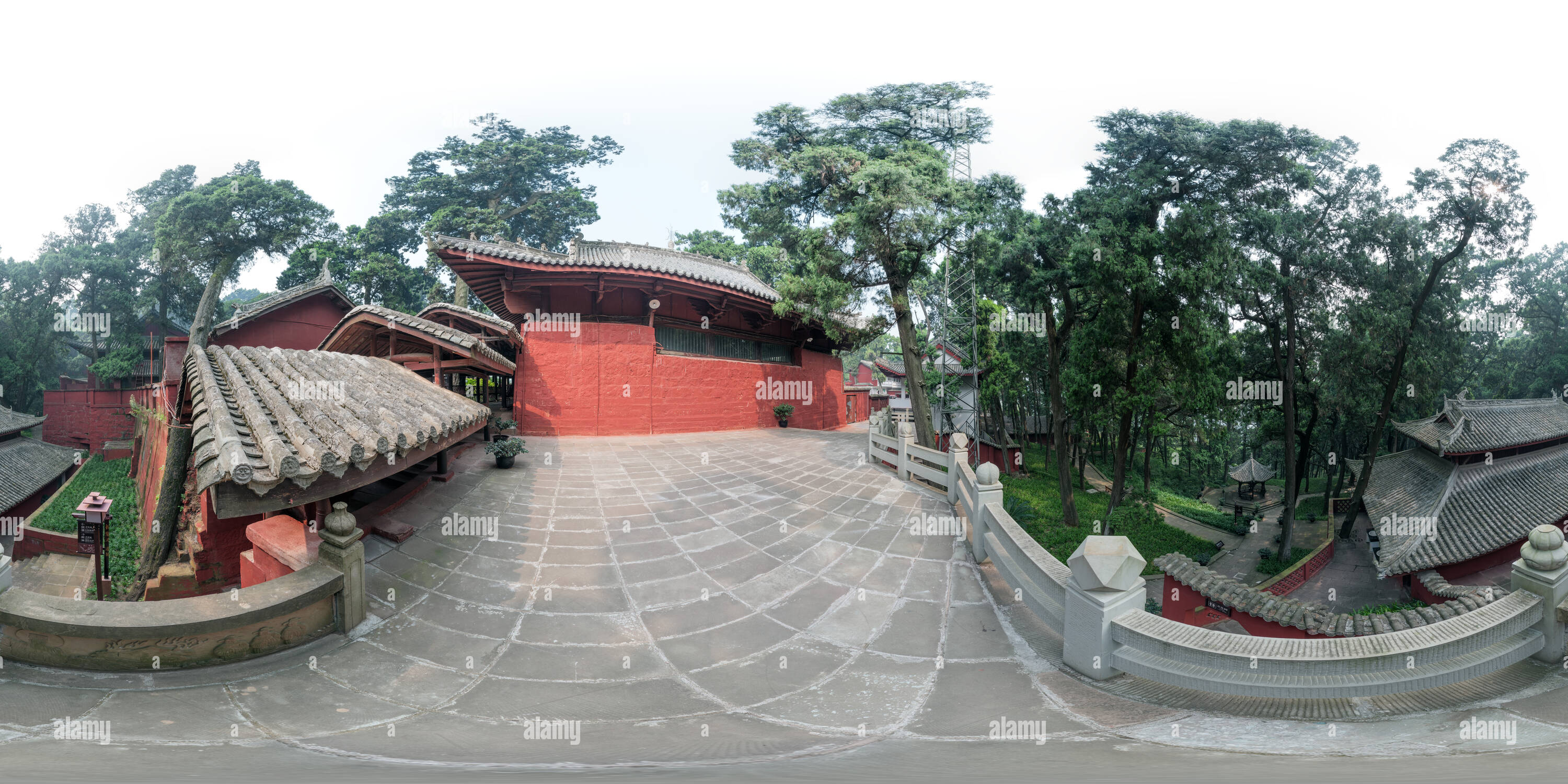 360° view of Sichuan Zitong - seven mountain temple-16 - Alamy