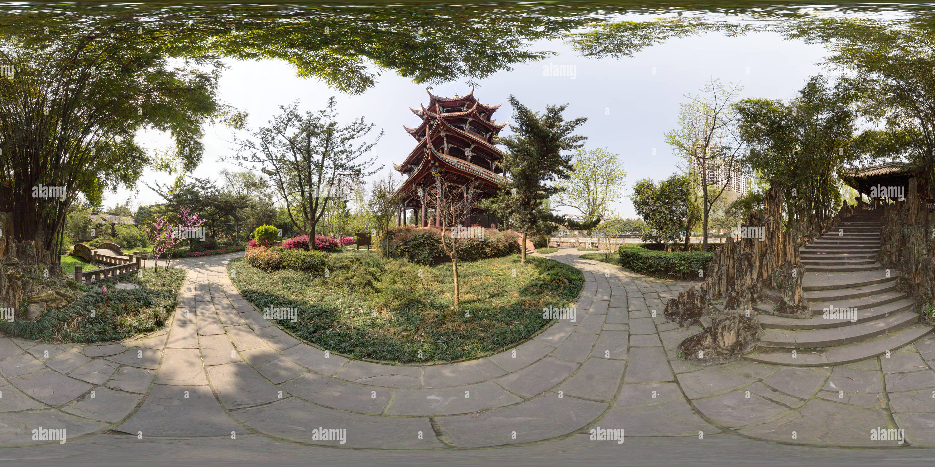 360° view of 2012 - Chengdu - Wangjiang Park -16 - Sichuan - Alamy