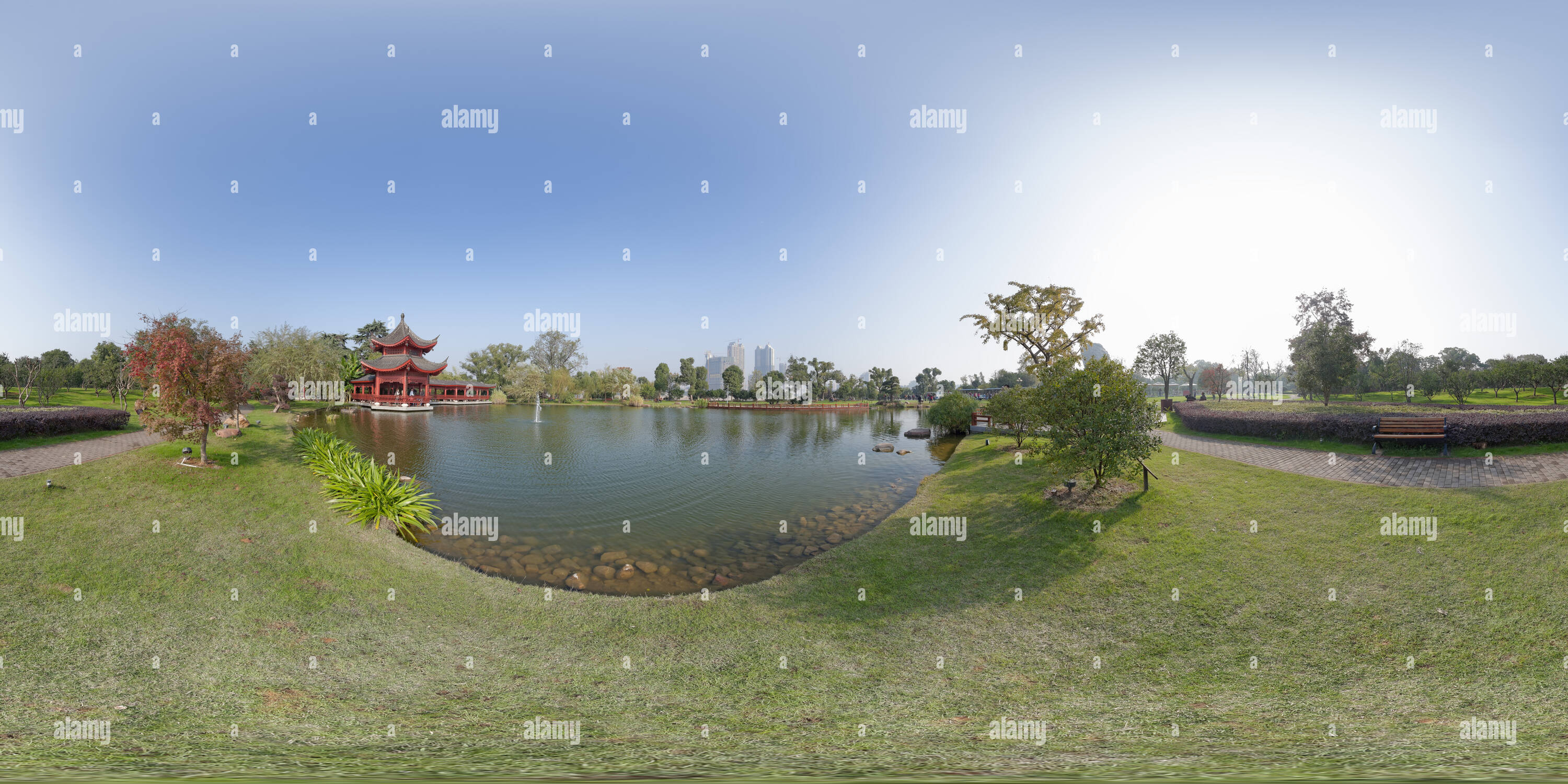 360° view of Changsha - Orange Island Park - Lakeview -2012 - Alamy