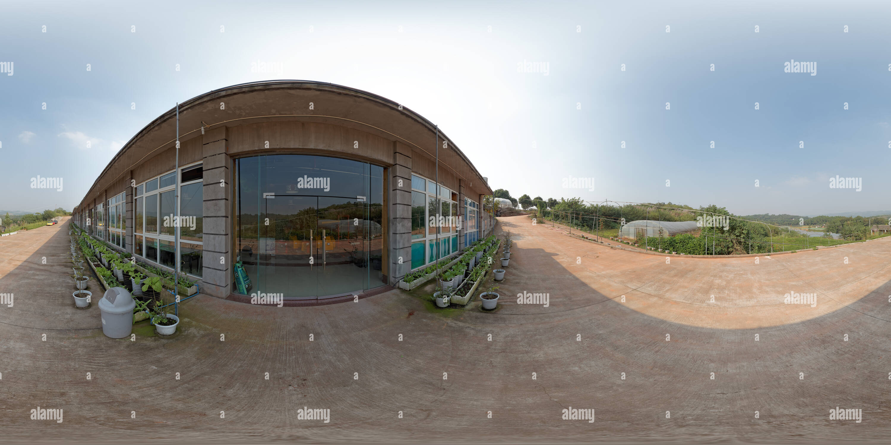 360° view of Chengdu - Jintang County - vegetable base -2-2013 - Alamy