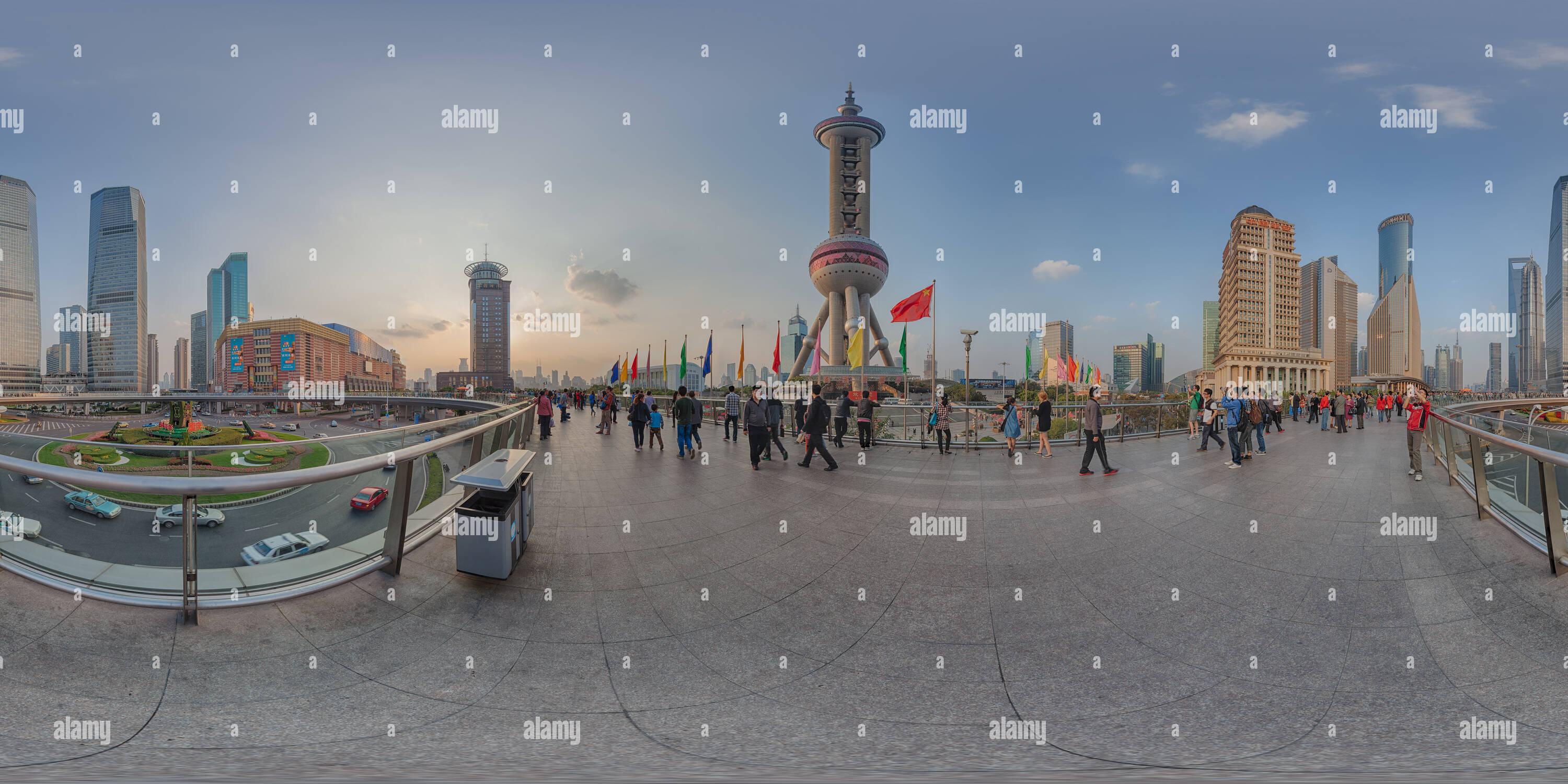 360° view of Shanghai - Lujiazui - Oriental Pearl -5-2013 - Alamy