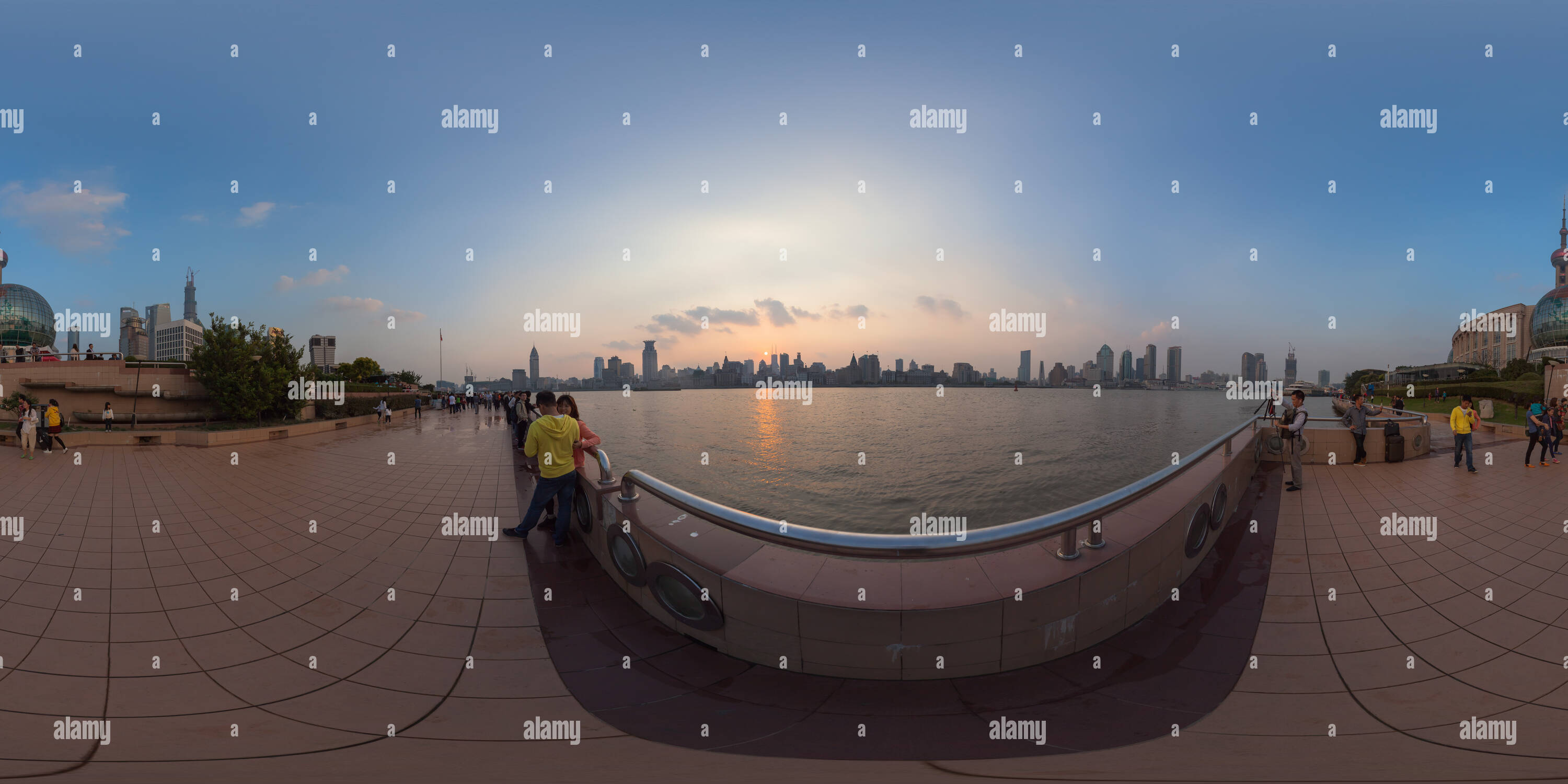 360° view of Shanghai - Lujiazui - night -3-2013 - Alamy