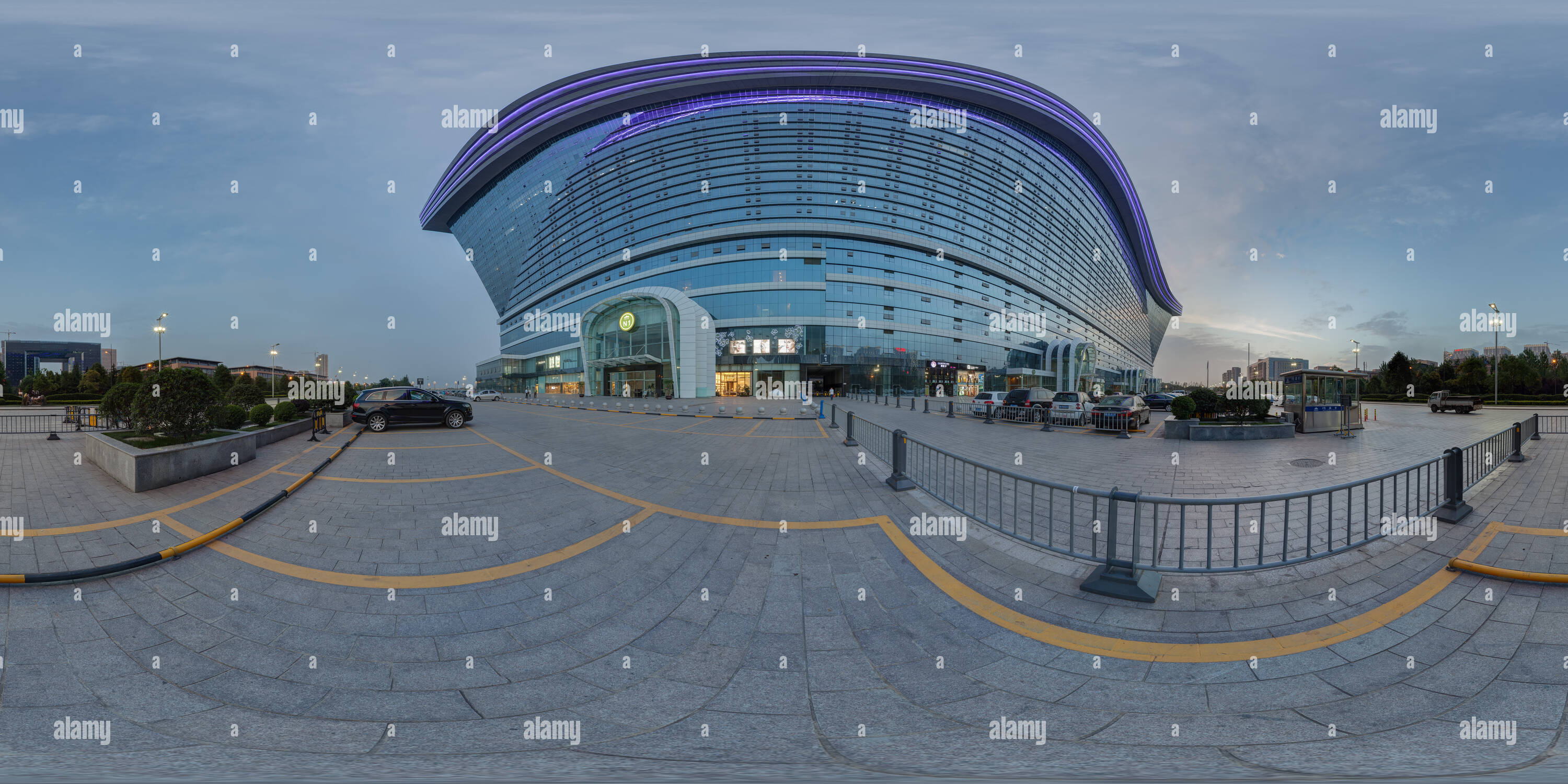 360° view of 2014-05 - Chengdu New Century Global Centre - night -1 - Alamy