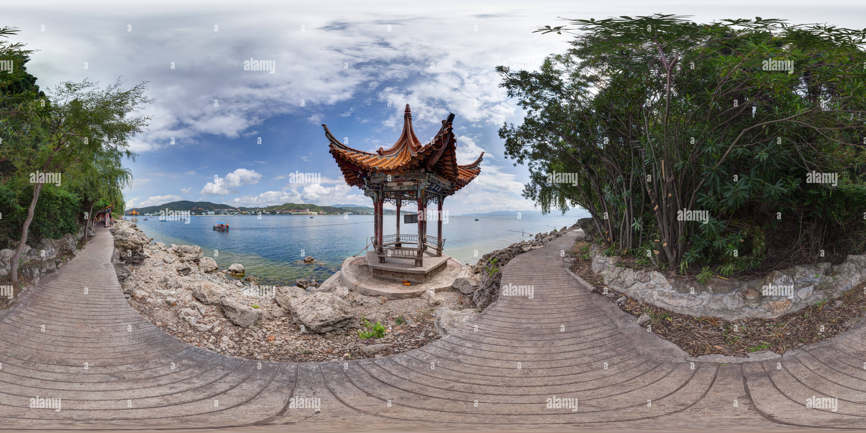 360° view of Yunnan Province - Yuxi City - Fuxian scenic -10-2014 - Alamy