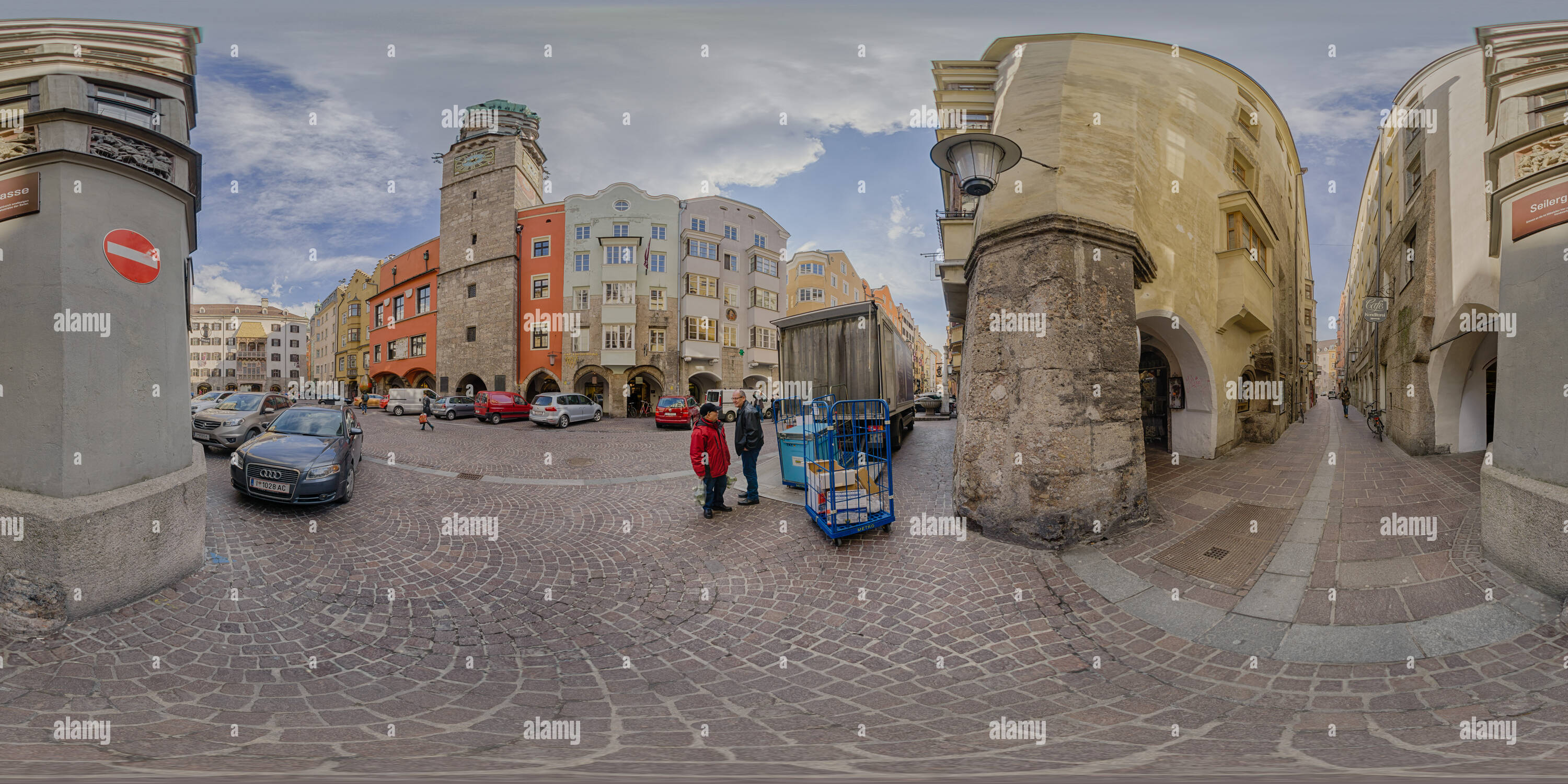 360° view of Austria - Innsbruck -15- Fort Phil Basten (Goldenes Dachl ...