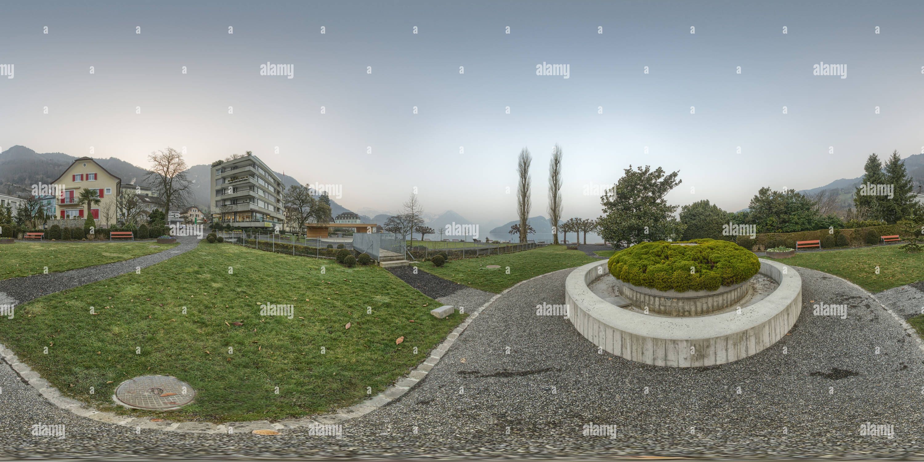 360° view of 2015-03-20- Switzerland - Lucerne -9 (town Vitznau - Alamy