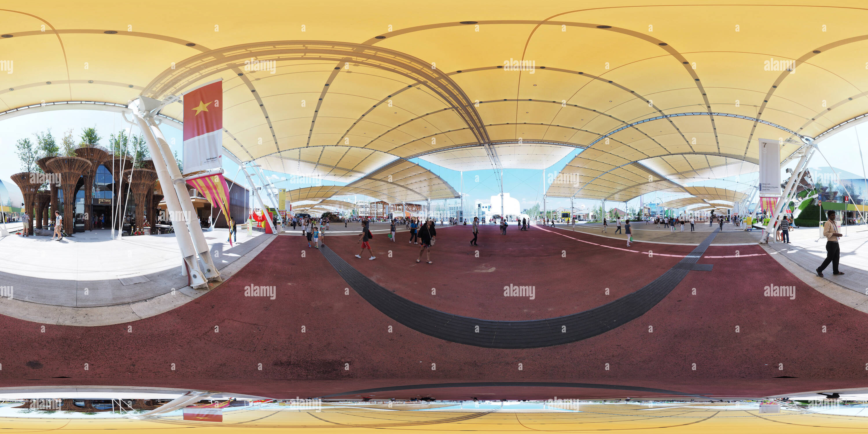 360° view of Expo2015 Vietnam Pavillion - Alamy
