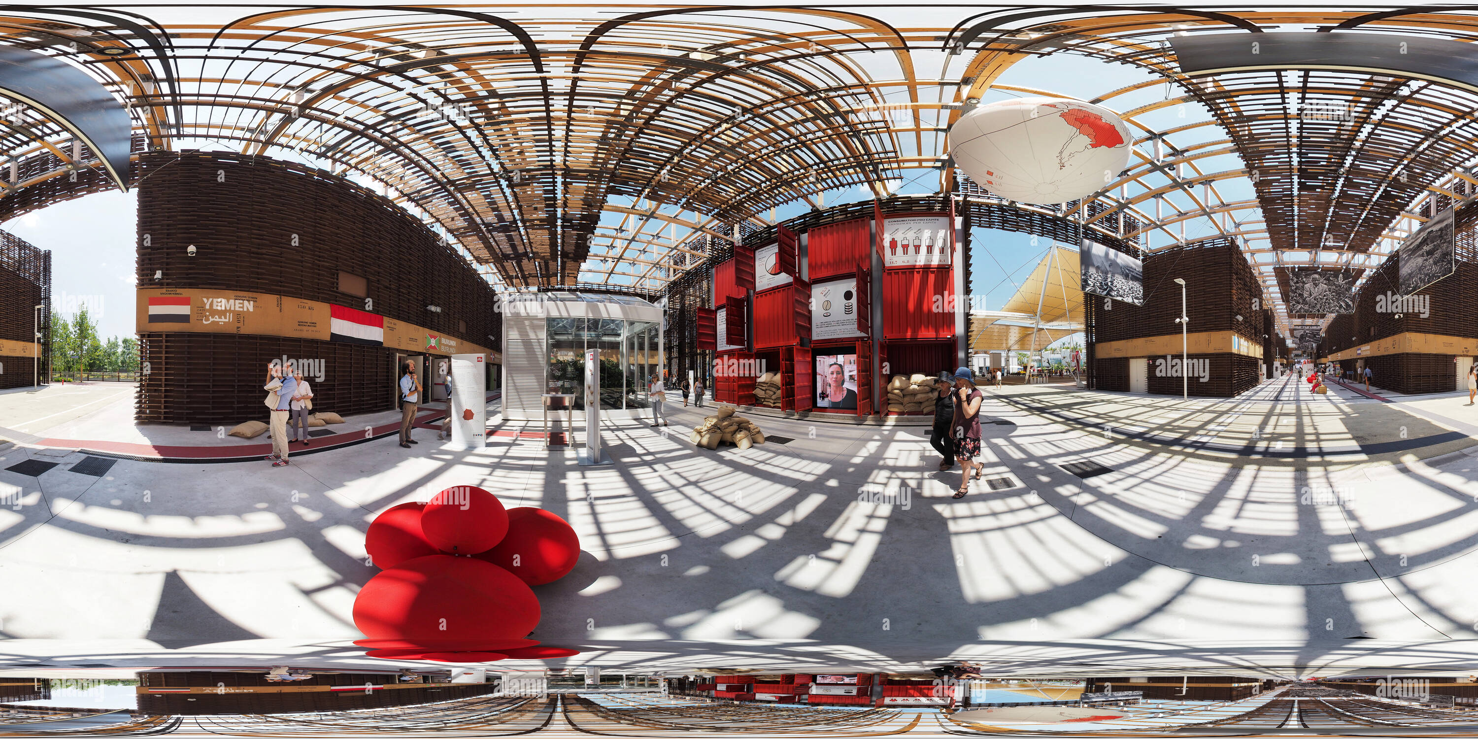 360° view of Expo 2015 about Coffee - Alamy