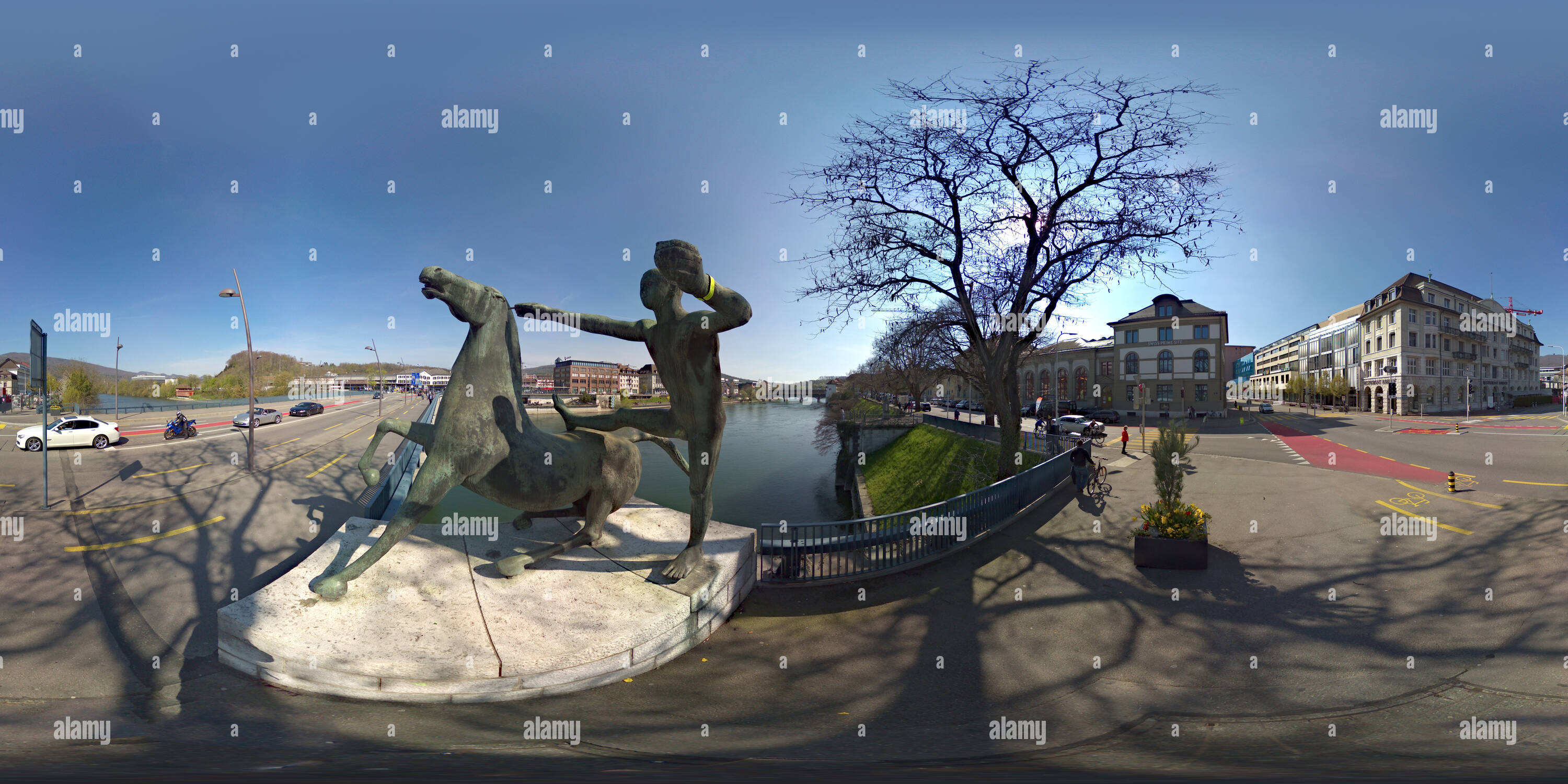 360° view of Horse and Man - Alamy