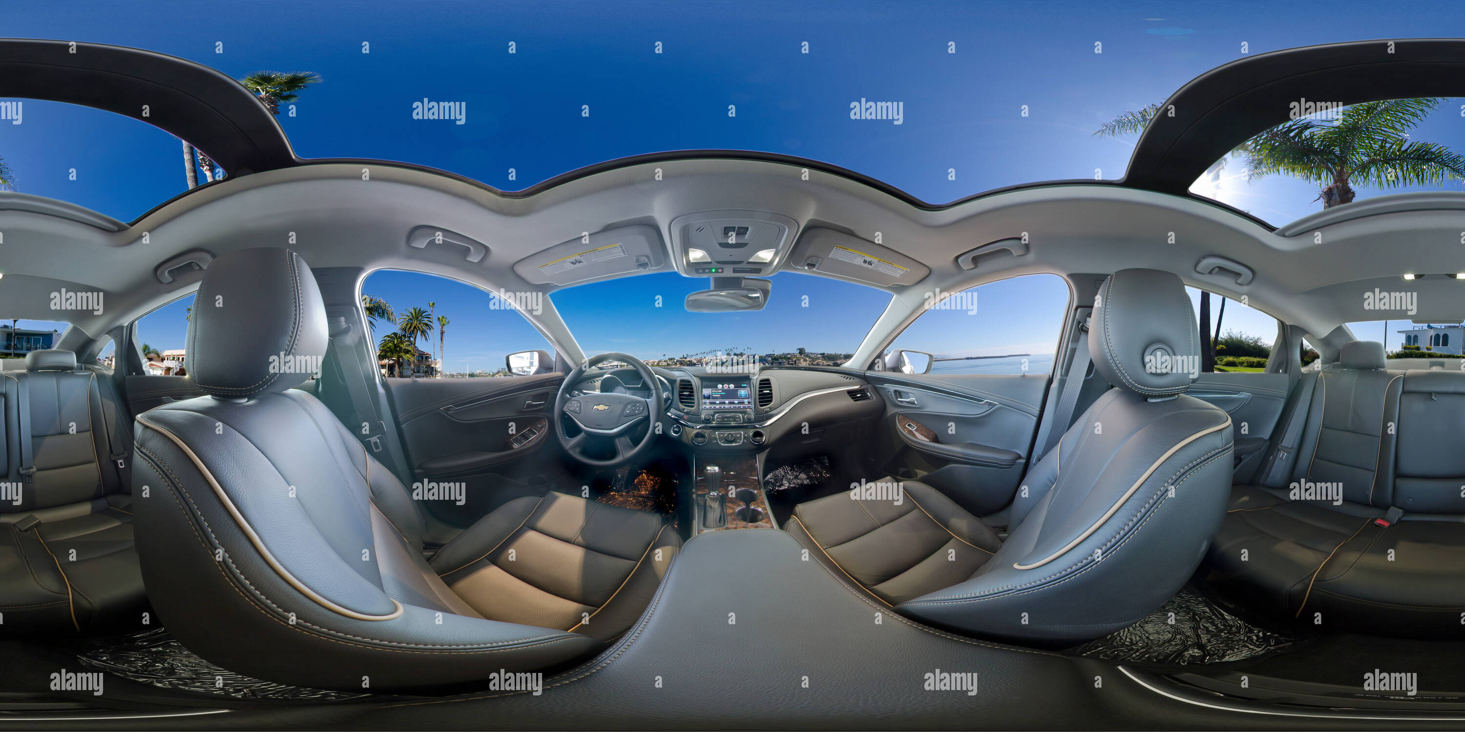 360° view of chevrolet impala car interior - Alamy