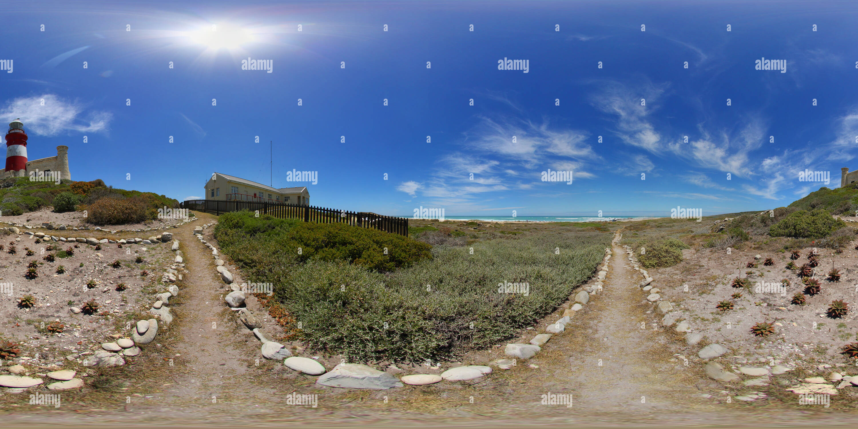 360° view of Cape Agulhas Lighthouse - Alamy