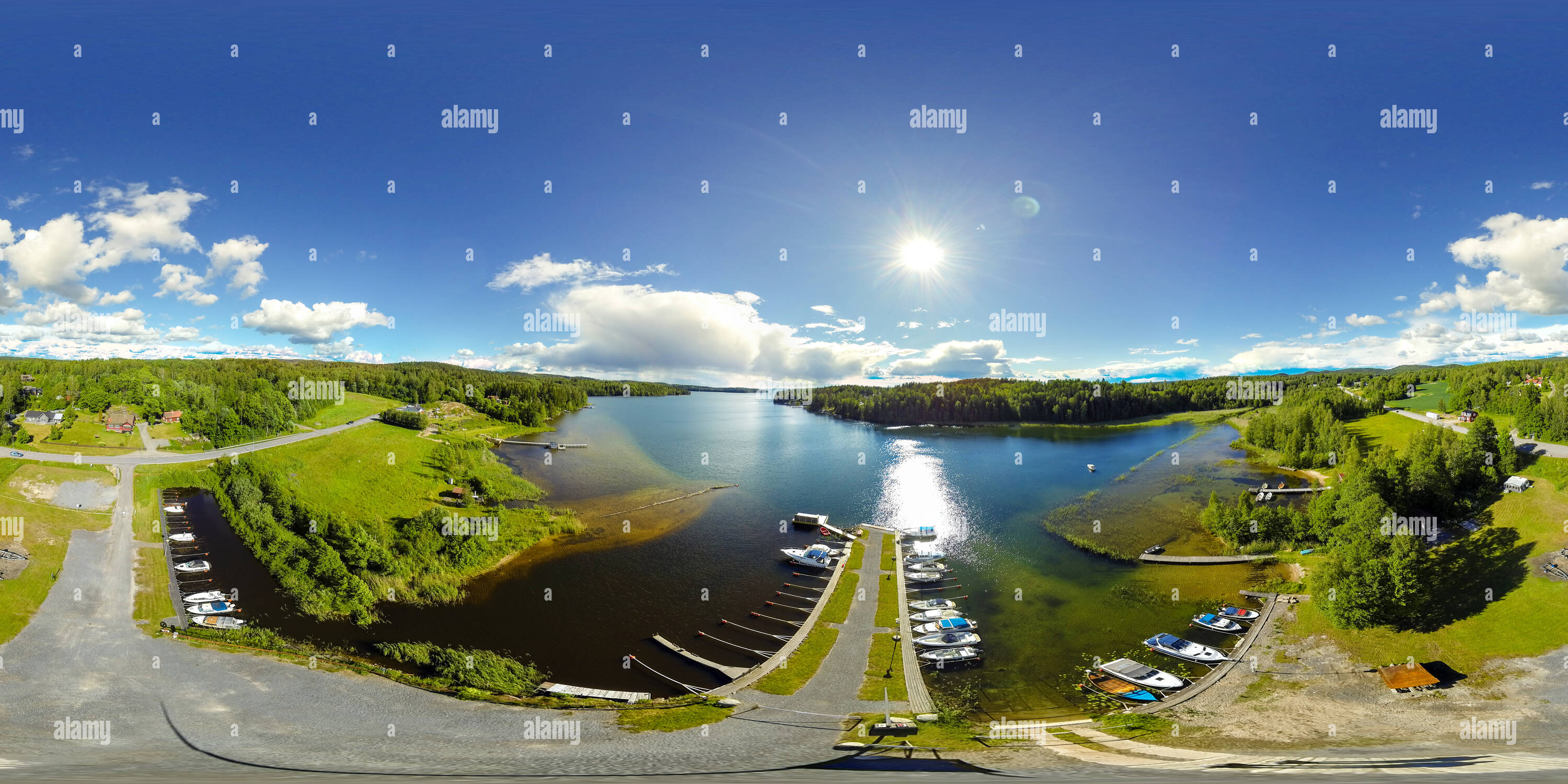 360° view of Stora Forsa - Aerial View low - Alamy