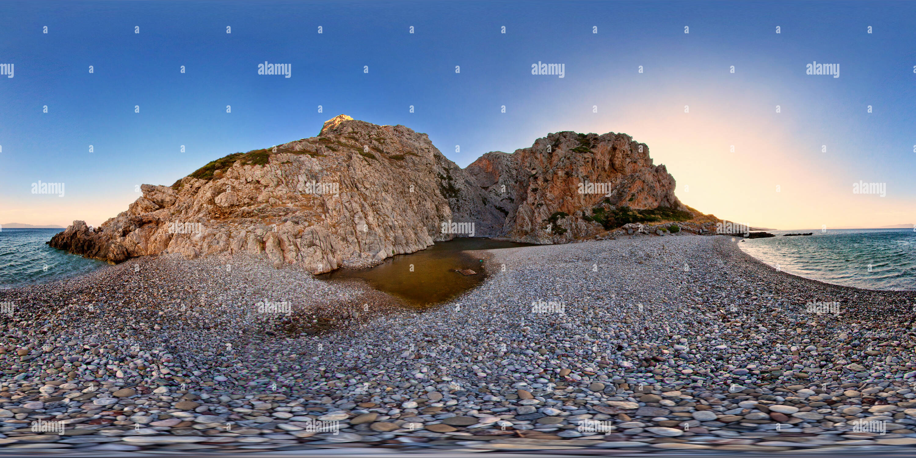 360° view of Limni, Kithira island, Greece - Alamy