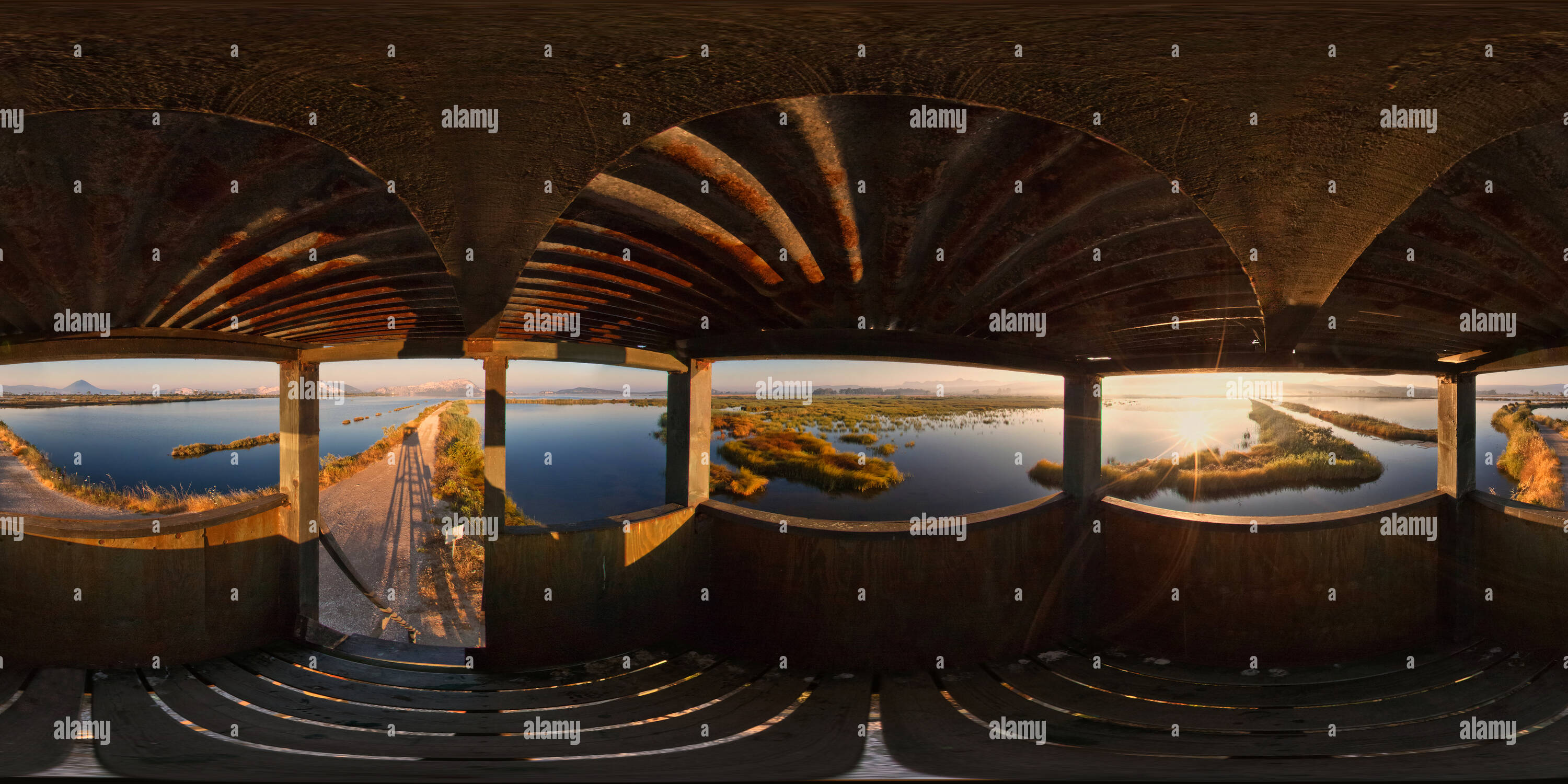 360° view of Gialova lagoon, Pilos, Peloponnese, Greece - Alamy